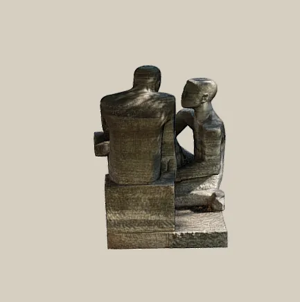 Sculptures & Artworks STL Descarga - Two men talking statue - neagww