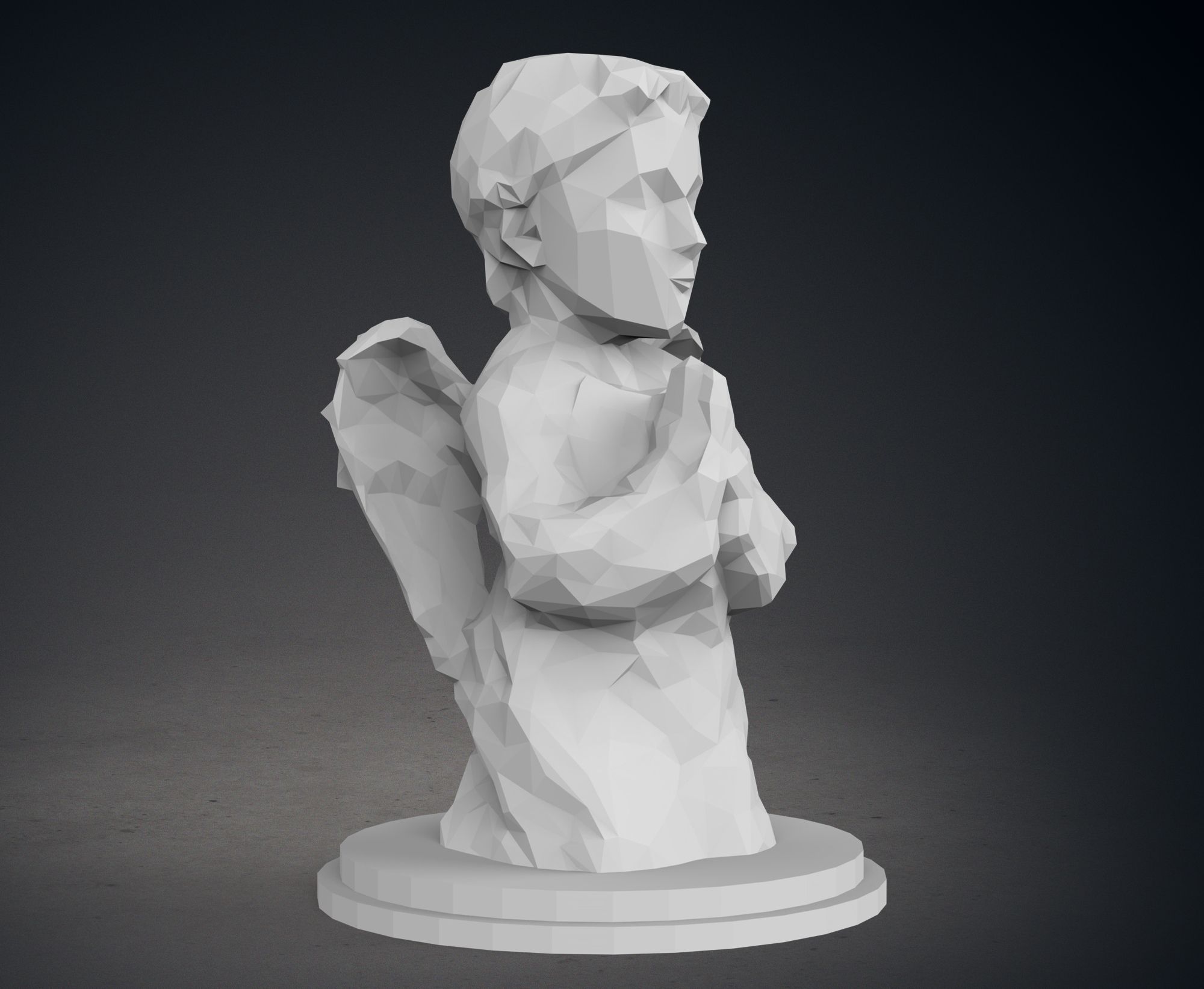 Low Poly Praying Angel | 3D models download | Creality Cloud