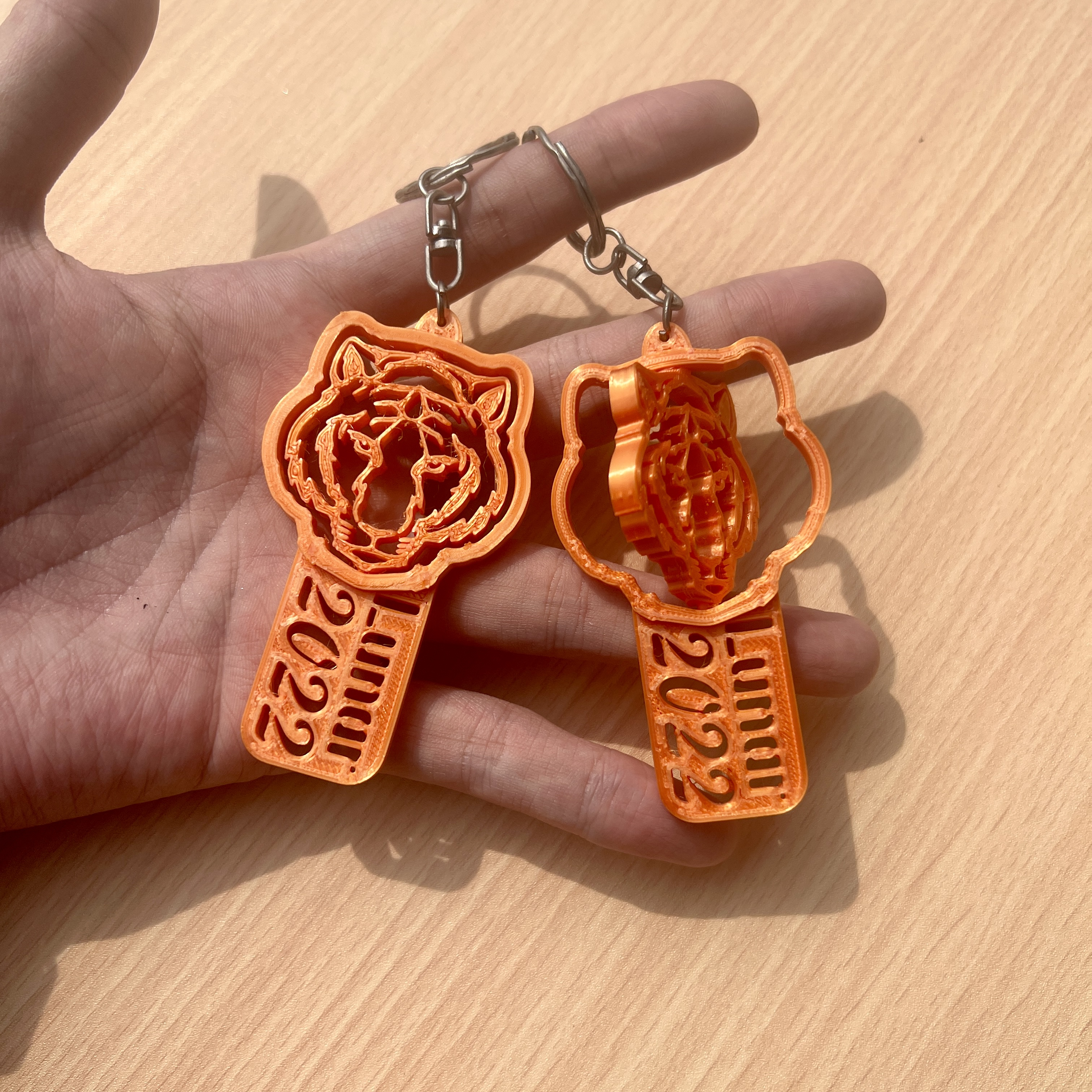 3D Tiger 2022 Turning Keychain | 3D models download | Creality Cloud