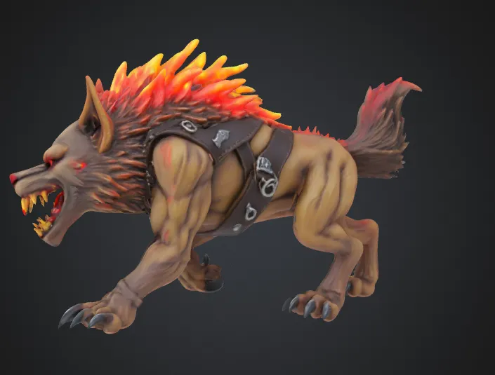 3D Printer Files | 3MF File | FREE fire warg game rpg | Creality Cloud