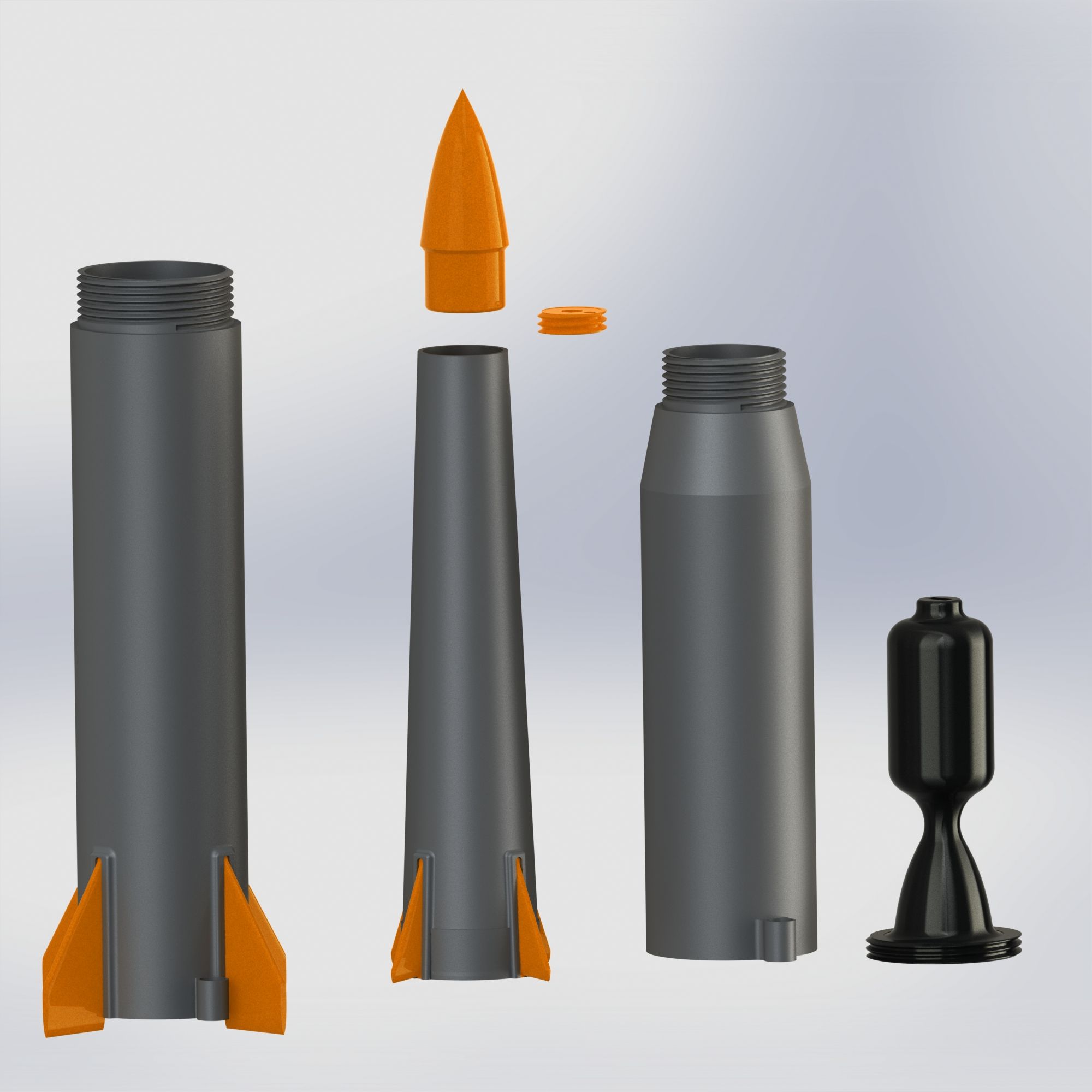 Rocket model Pershing II | 3D models download | Creality Cloud