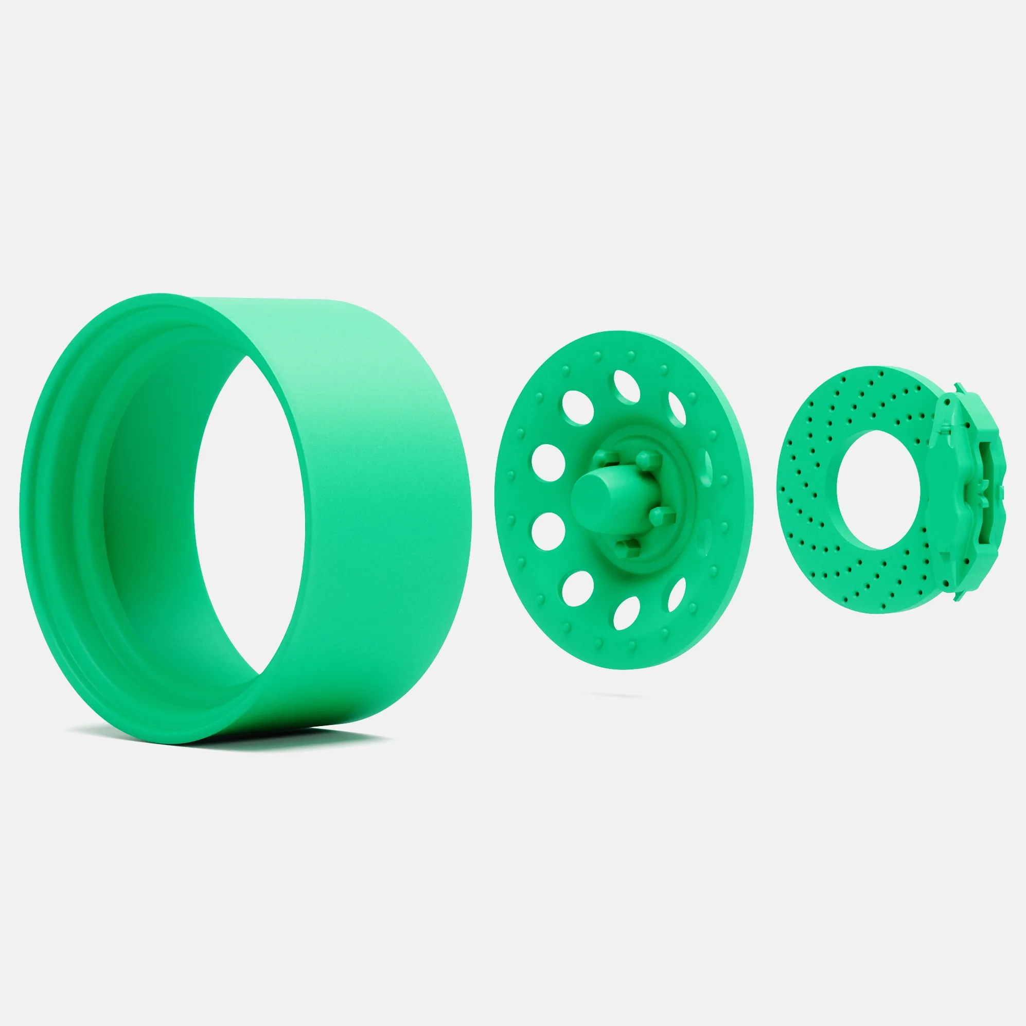 Vehicles & Machinery STL Download - 1/24 Scale, 15x8 Gold Nugget Wheel ...