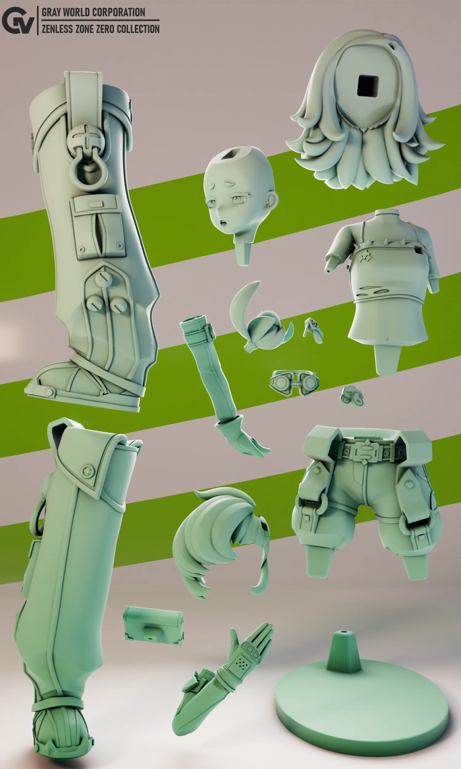 Piper Wheel | Zenless Zone Zero | 3D models download | Creality Cloud