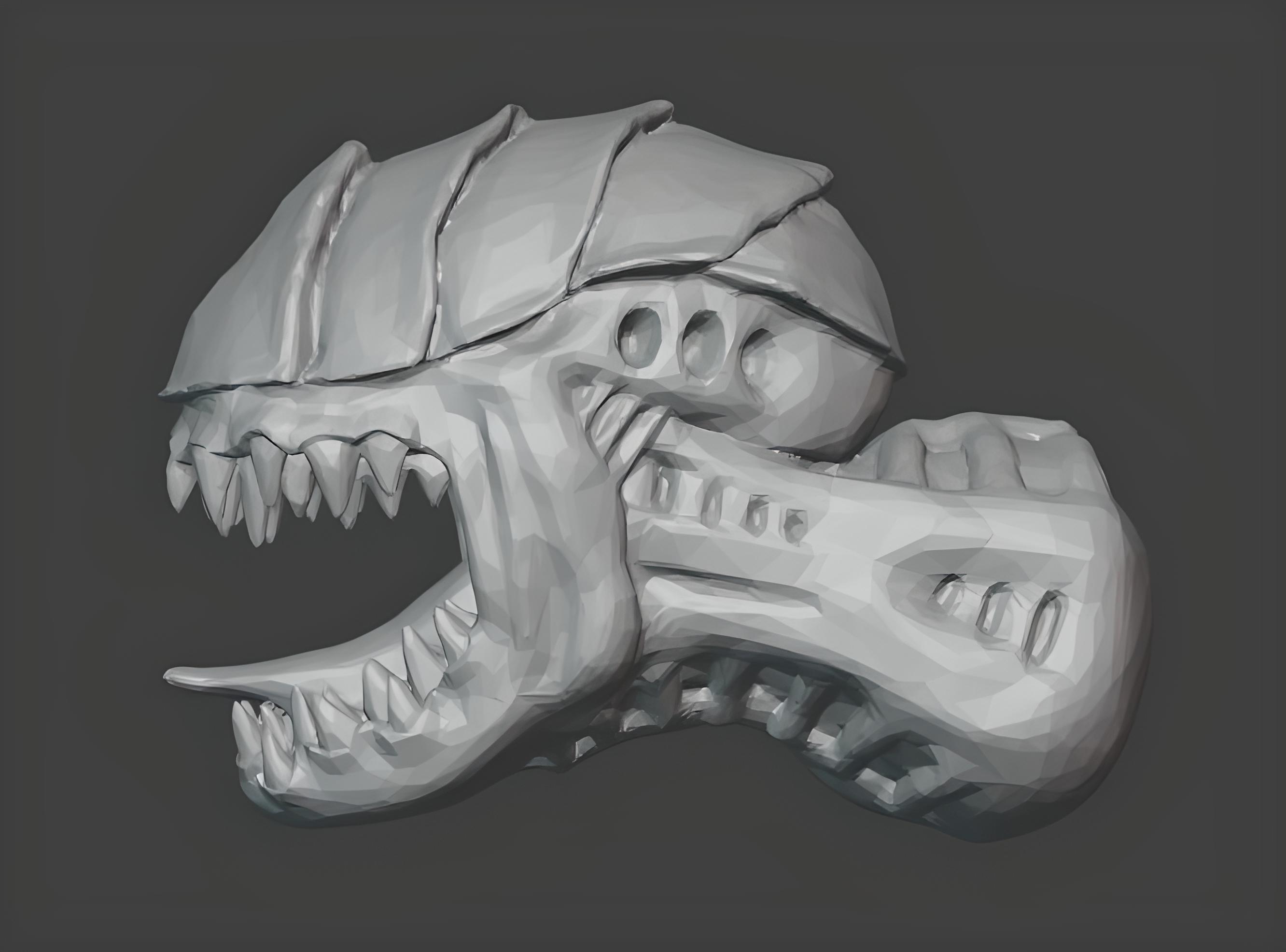 Alien head without eyes | 3D models download | Creality Cloud