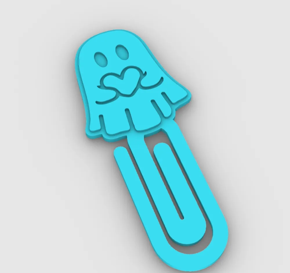 Stationery & Learning Tools STL Download - Cute ghost with heart ...