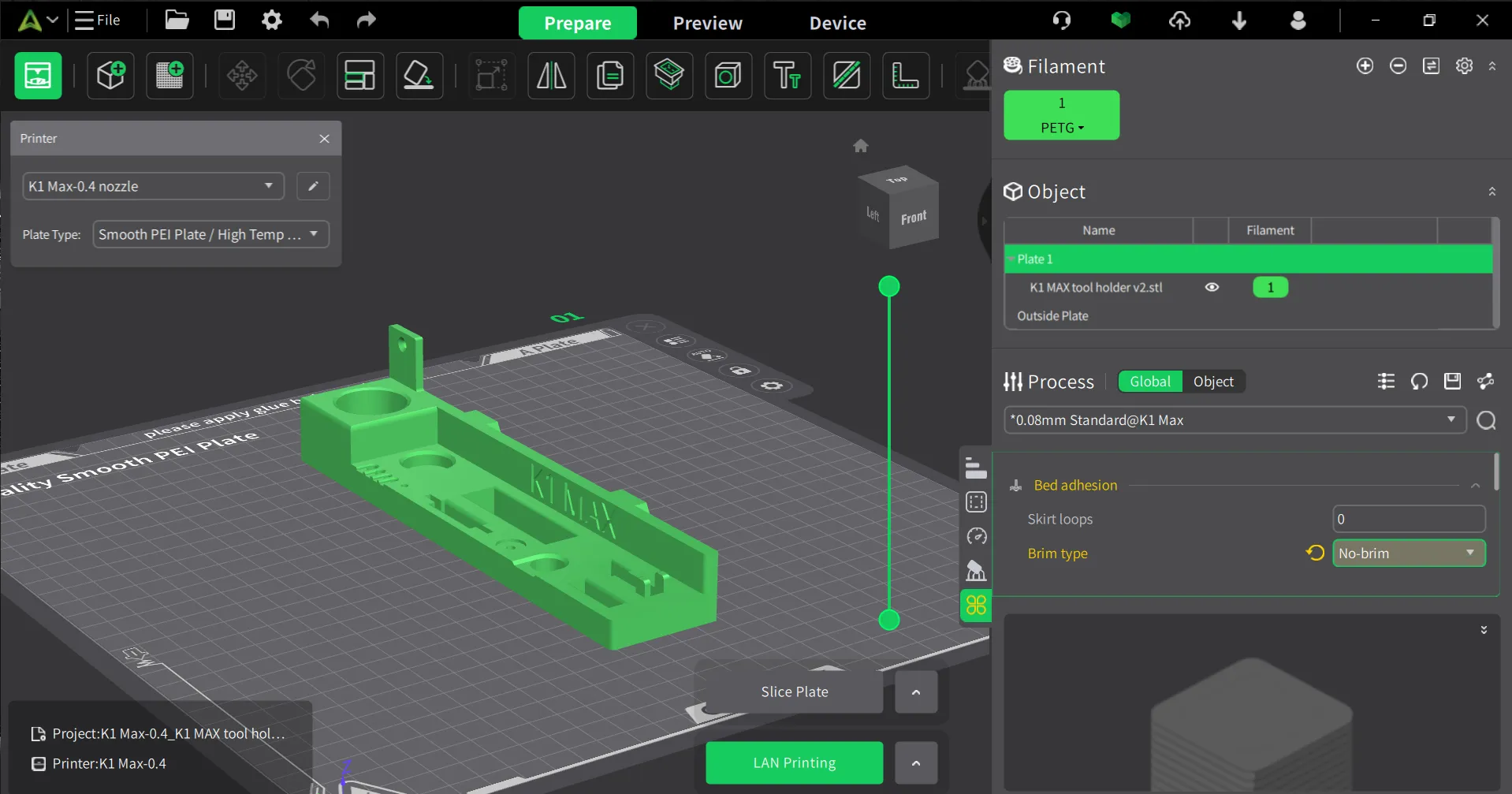 3D Printer Parts STL Download - K1 MAX Tool Holder V.2by leon scott