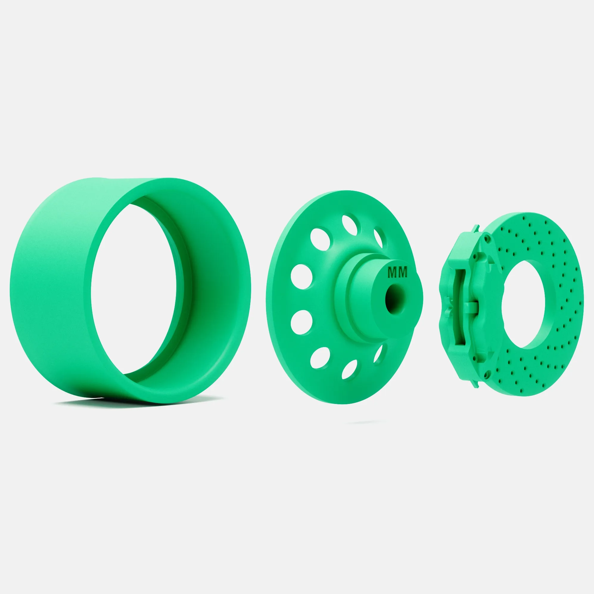 Vehicles & Machinery STL Download - 1/24 Scale, 15x8 Gold Nugget Wheel ...