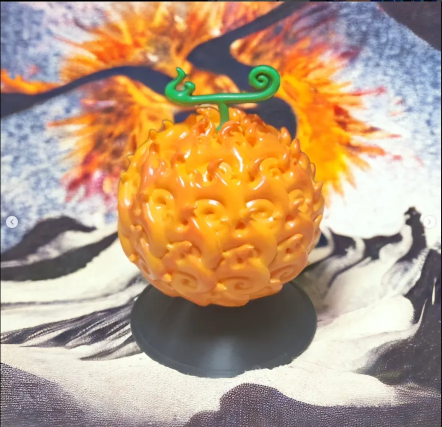 Home Decorations & Ornaments STL Download - One Piece Ace Devil Fruitby ...