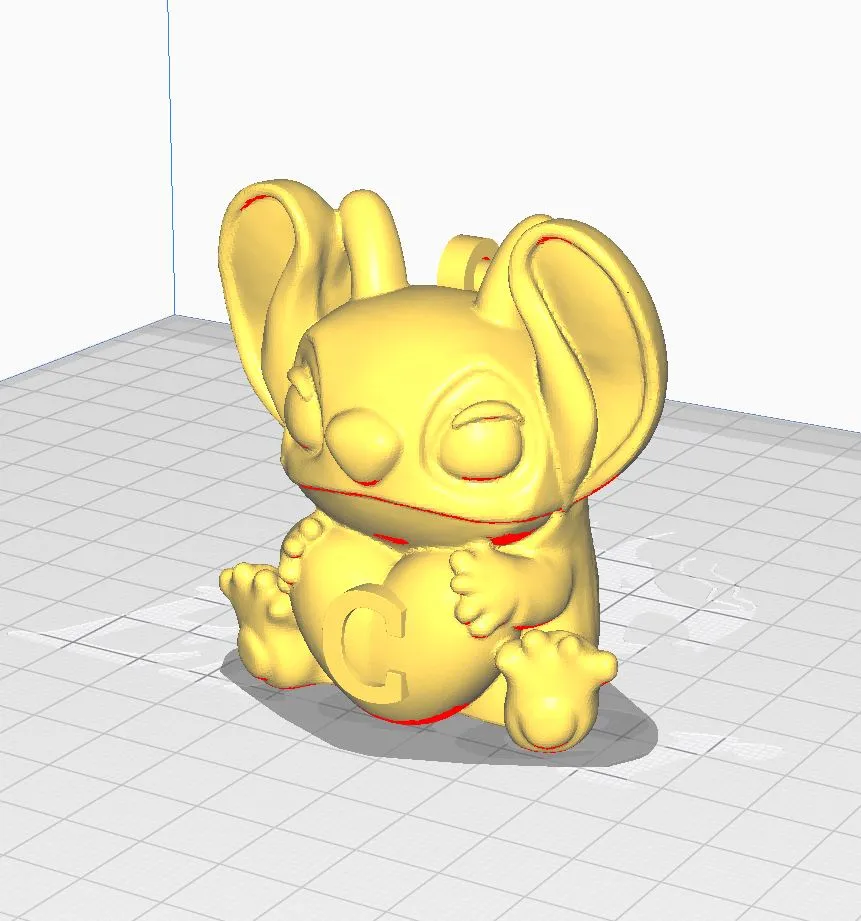 3D Printer Files | 3MF File | Angel Disney valentine keychain C letter ...