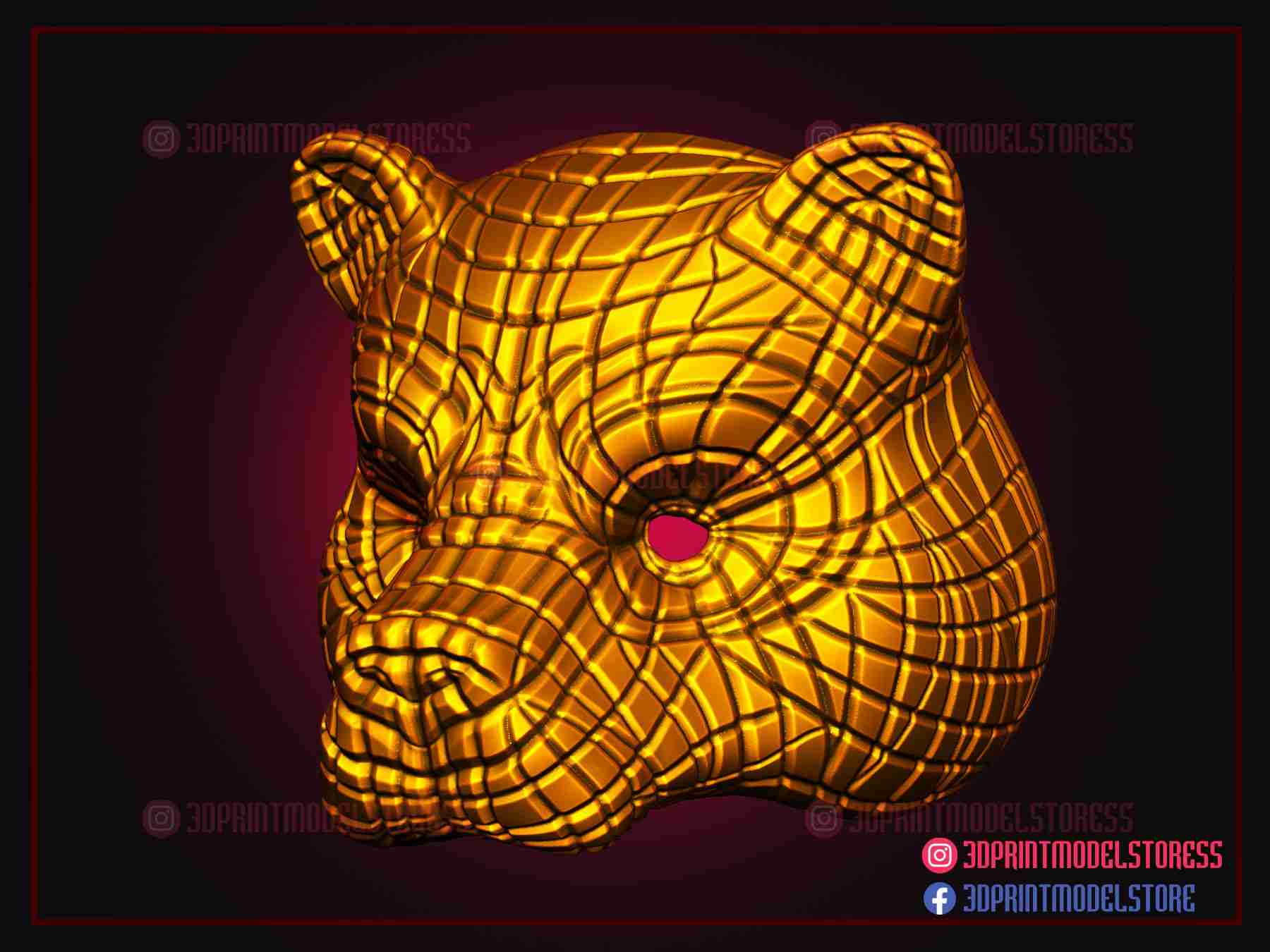 Squid Game Mask - Bear Vip Mask for Cosplay | 3D models download ...