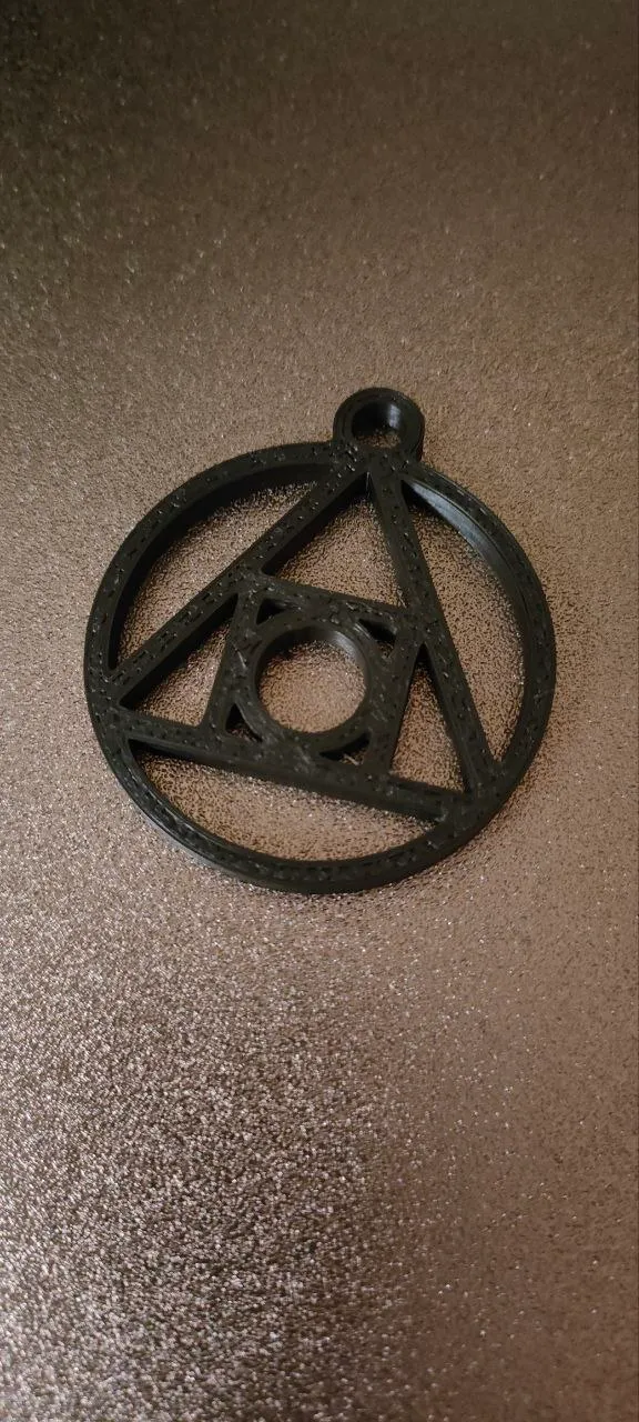 3D Printer Files | 3MF File | Philosopher’s Stone Symbol keychain ...