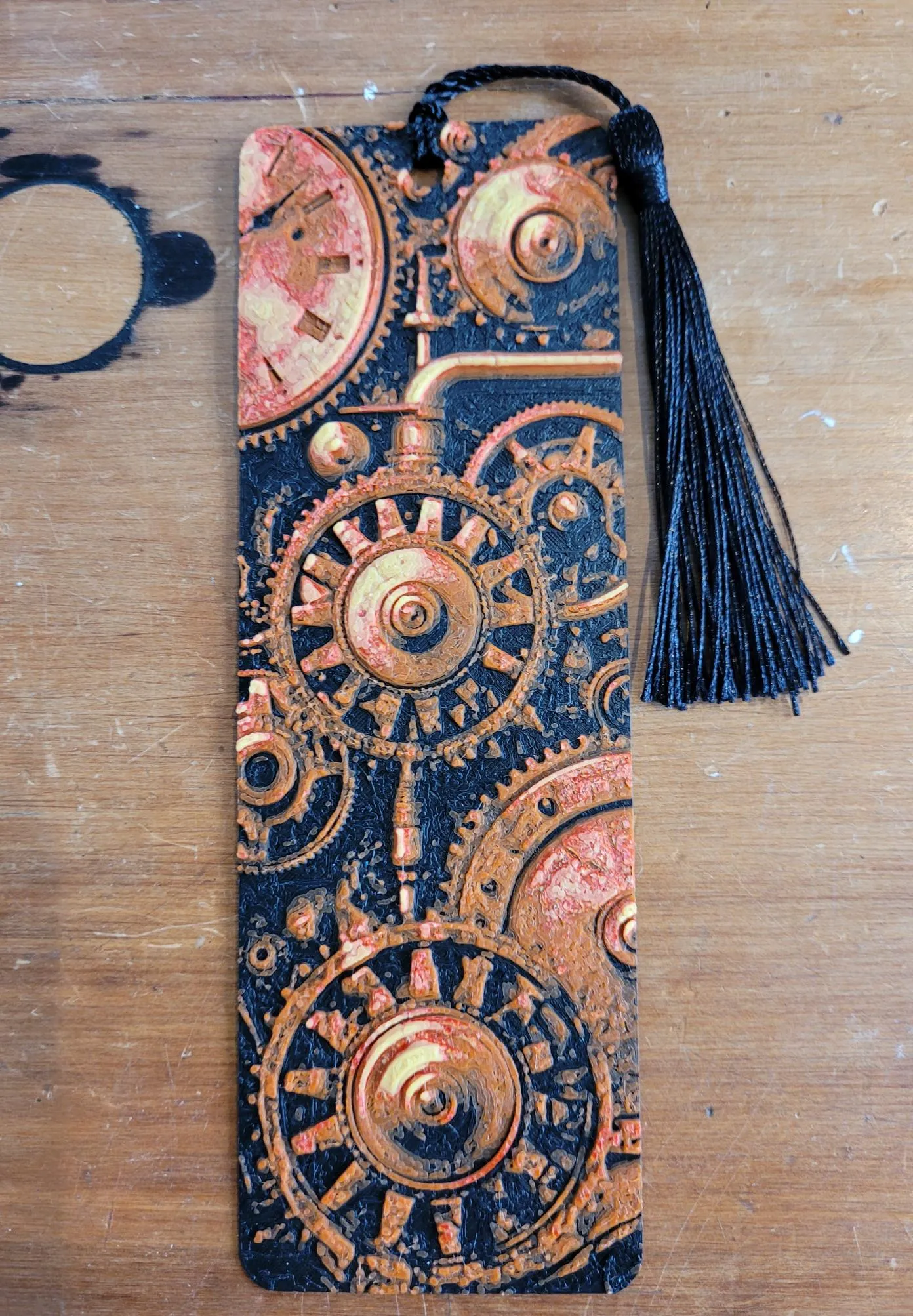 3D Printer Files | 3MF File | Steampunk Gears Bookmark 01 | Creality Cloud