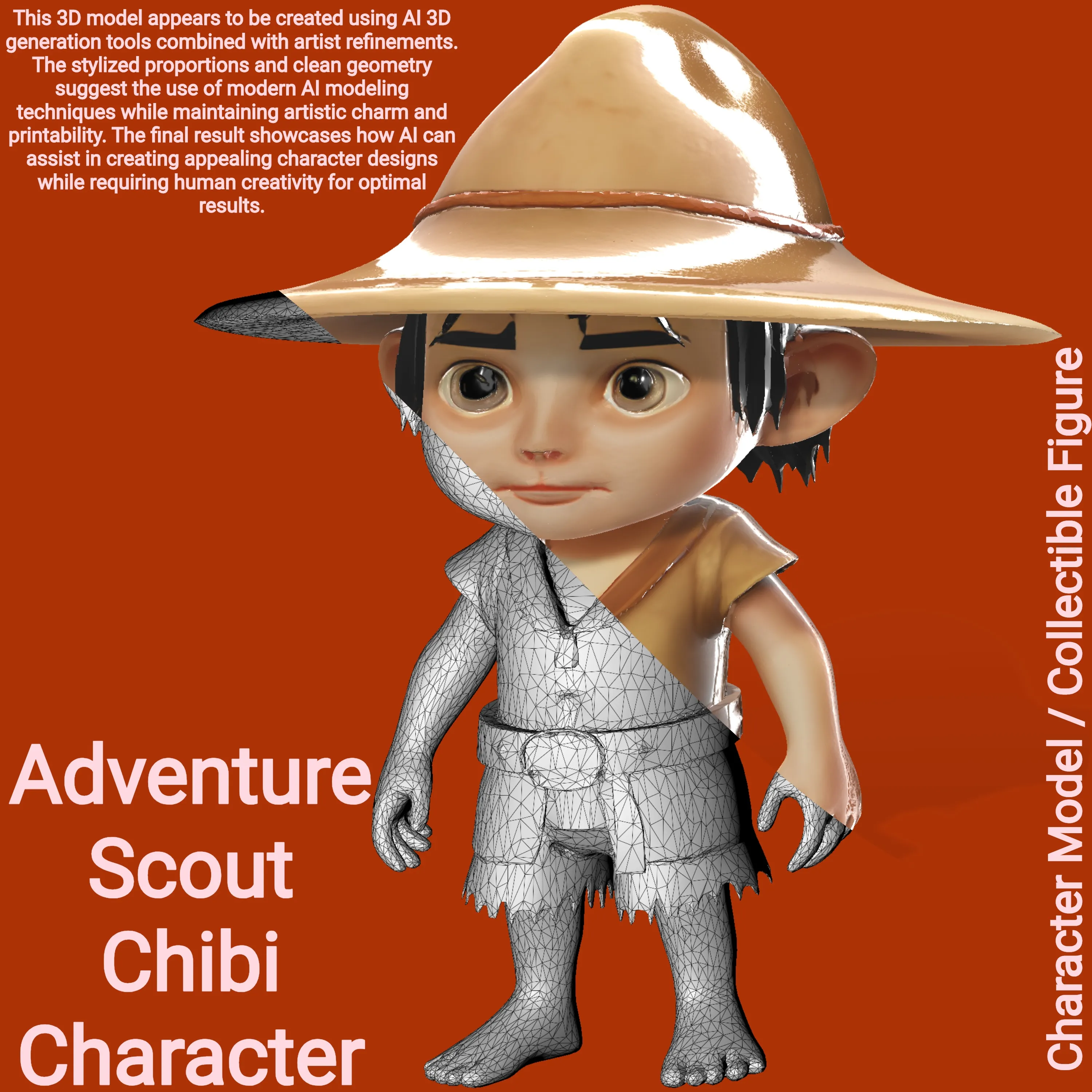 Free Characters & Creatures STL Download - Adventure Scout Chibi ...