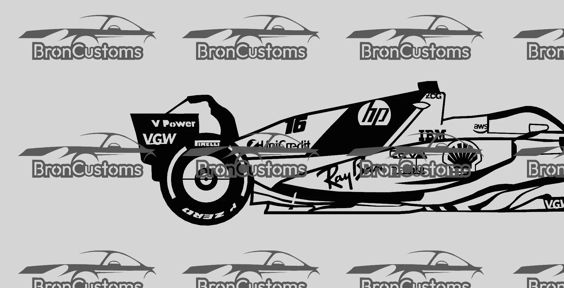 Home Decorations & Ornaments STL Download - Ferrari SF25 Charles ...