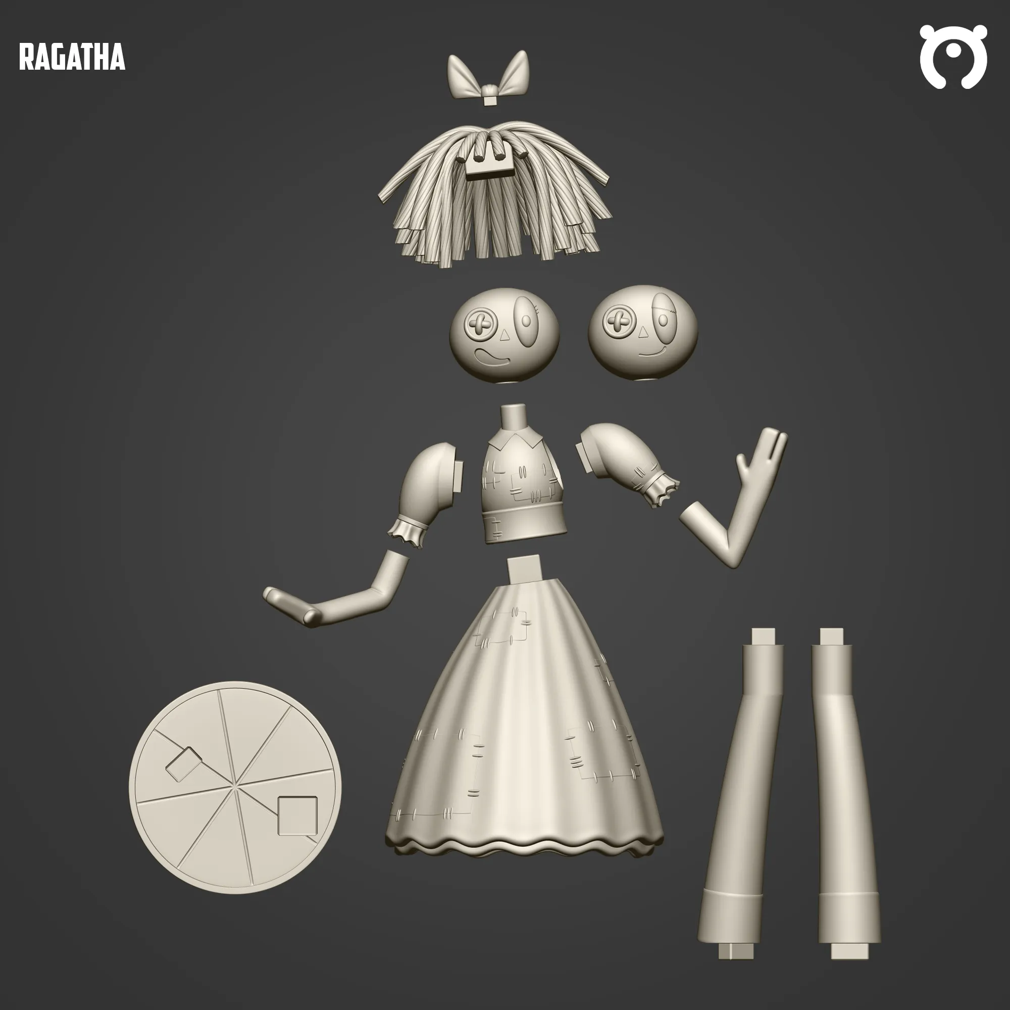 Ragatha - The amazing digital circus | 3D models download | Creality Cloud