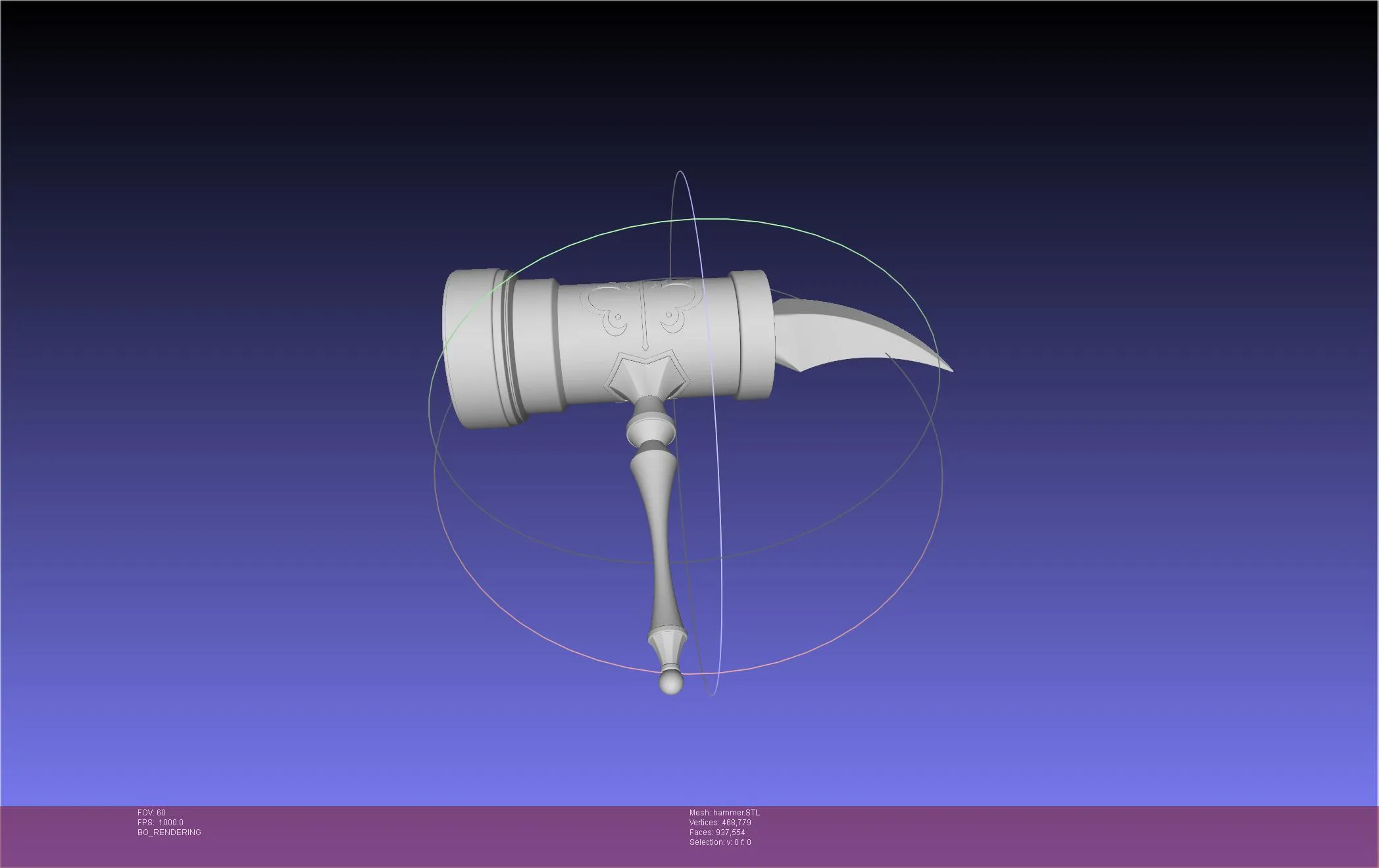 Cosplay STL Download - Guild Receptionist Hammer Printable Assemblyby ...