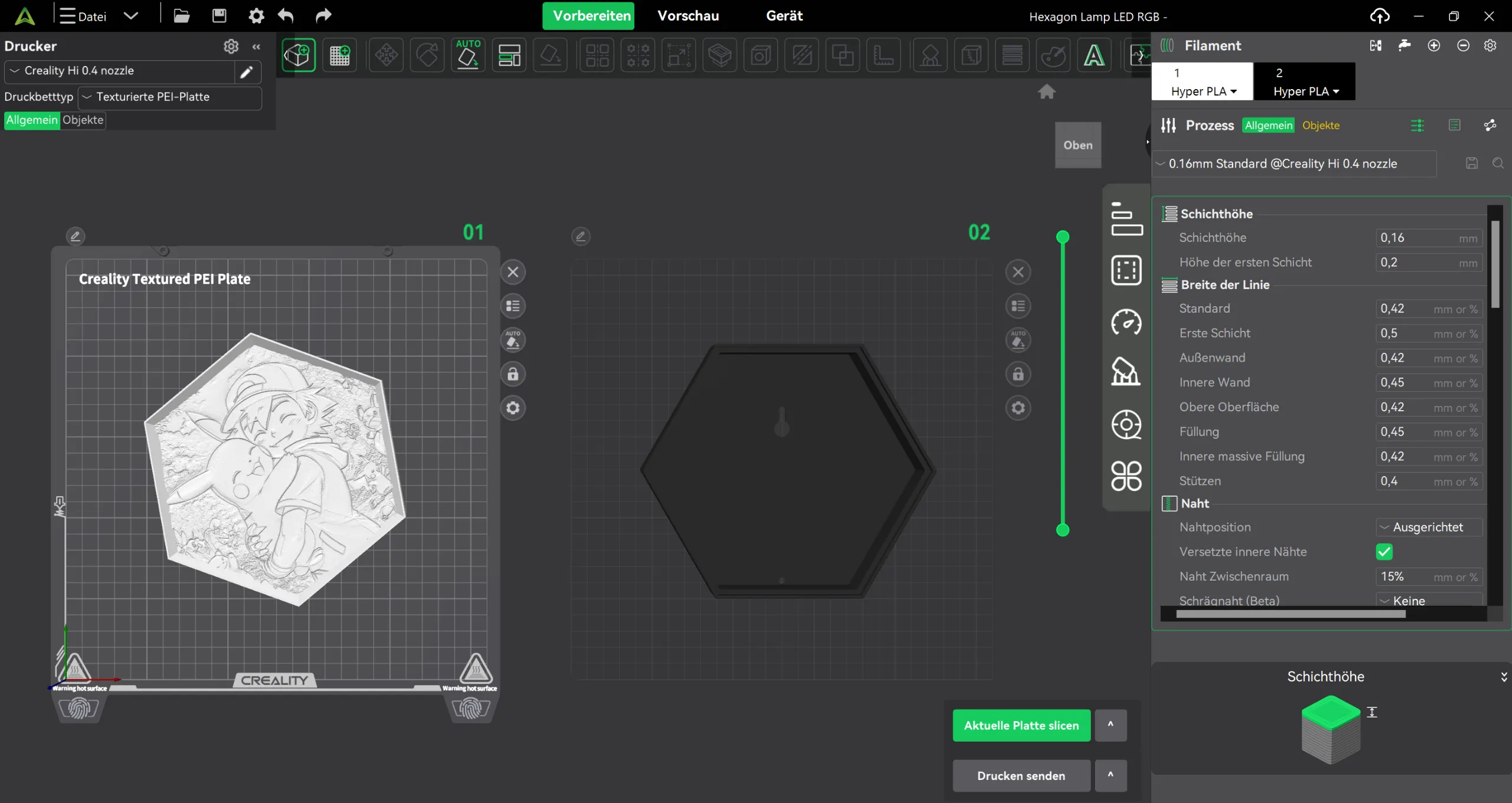 Archivos de impresora 3D | Archivo 3MF | Hexagon Lamp LED RGB - Pokemon ...