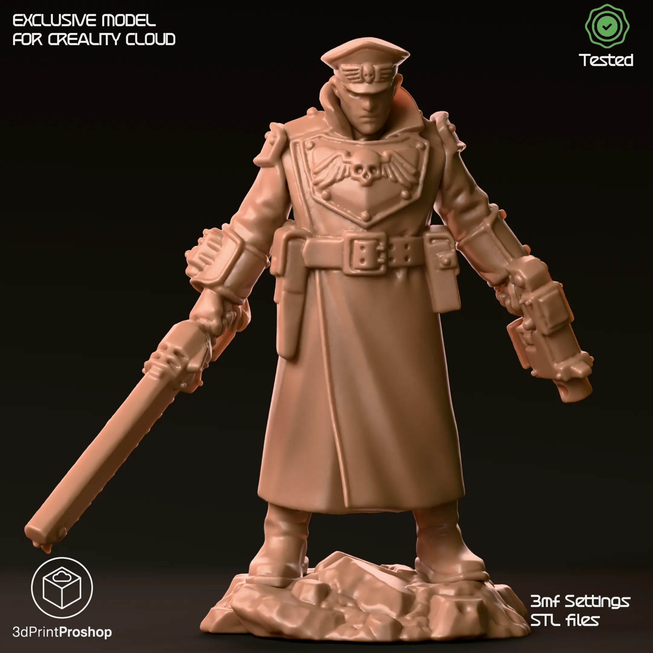 Archivos de impresora 3D | Archivo 3MF | 🎖️ Commissar Officer Miniature ...