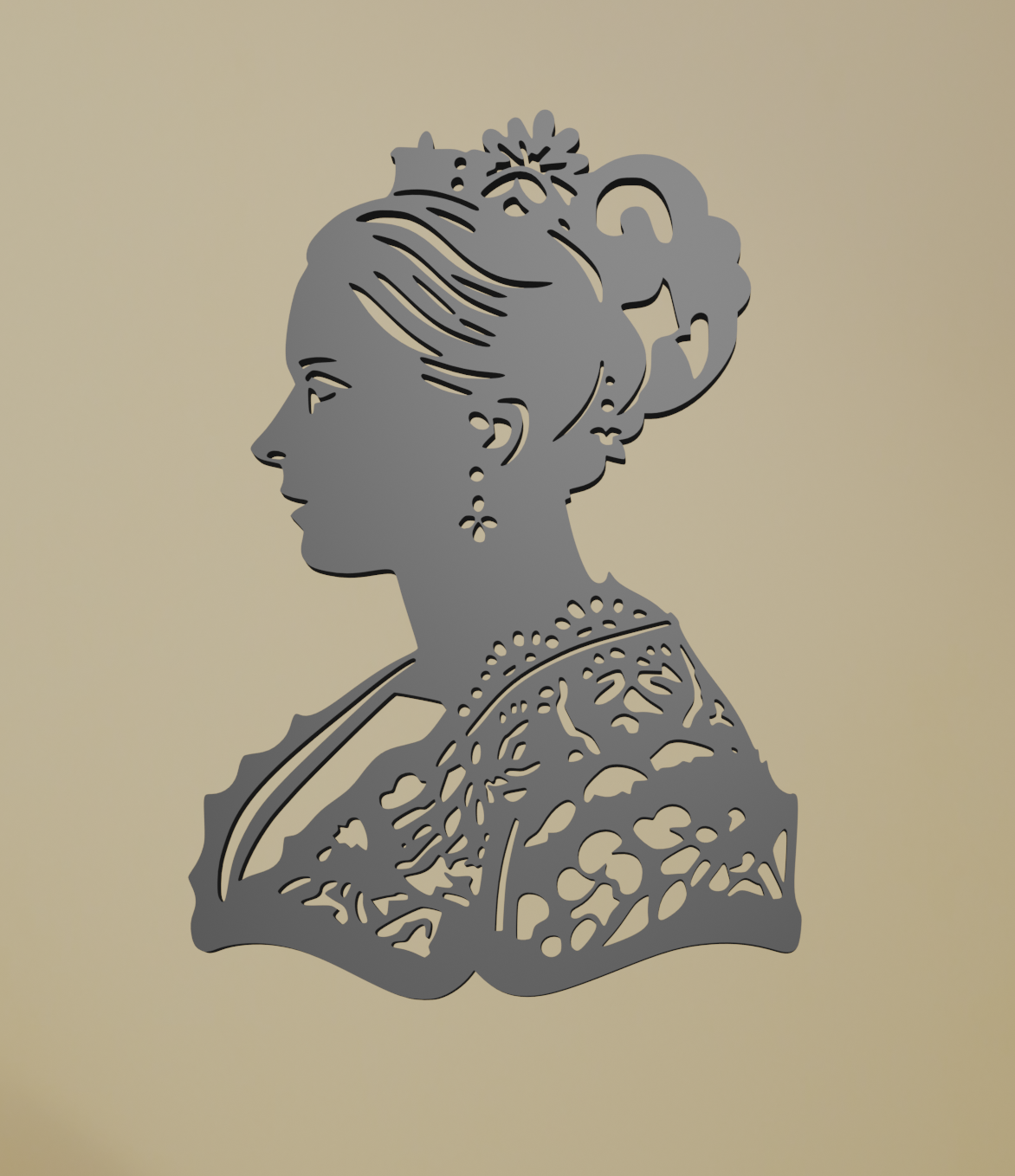 Queen Victoria Wall Art | 3D models download | Creality Cloud