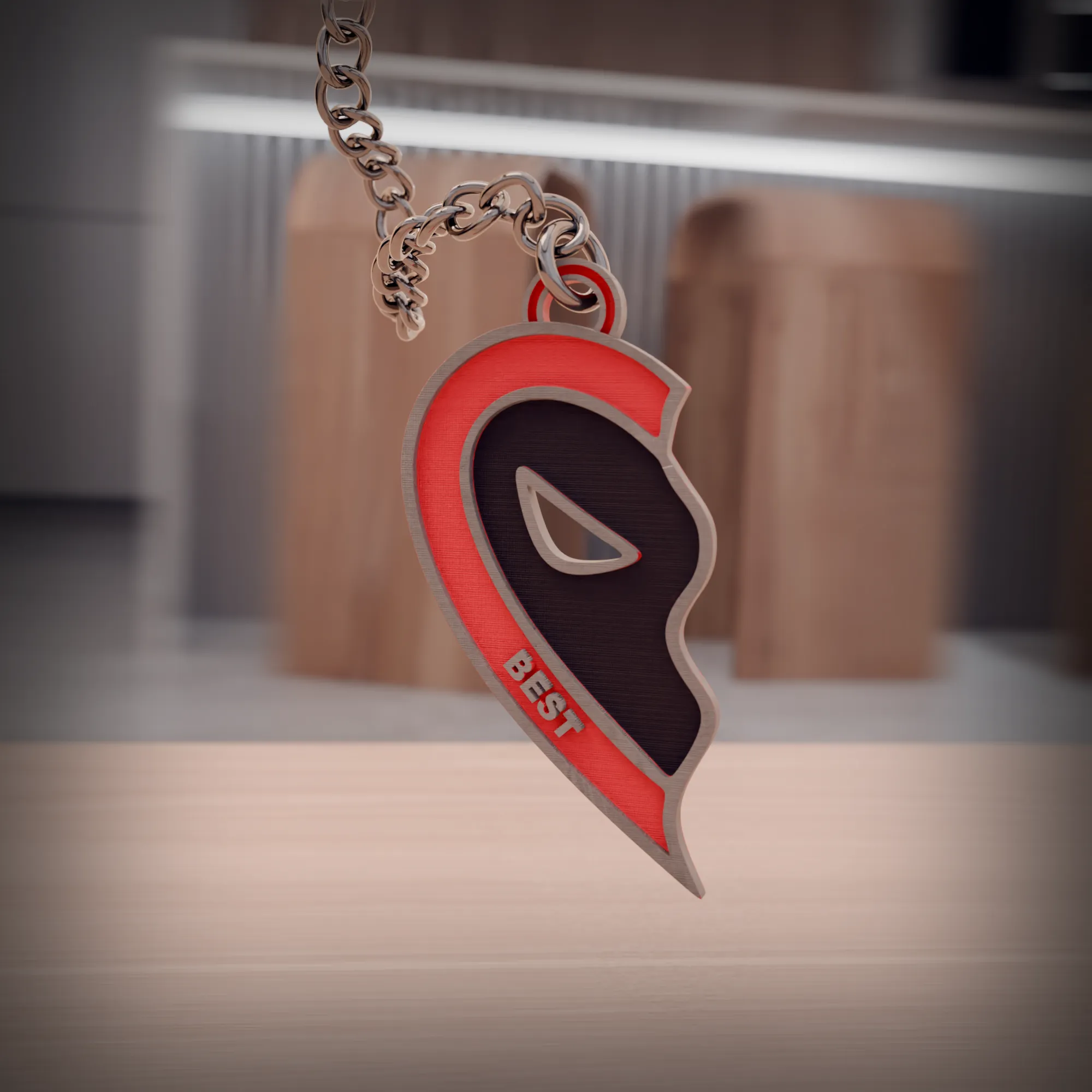 Jewelry & Accessories STL Descarga - Llavero Corazón Mejores Amigos ...