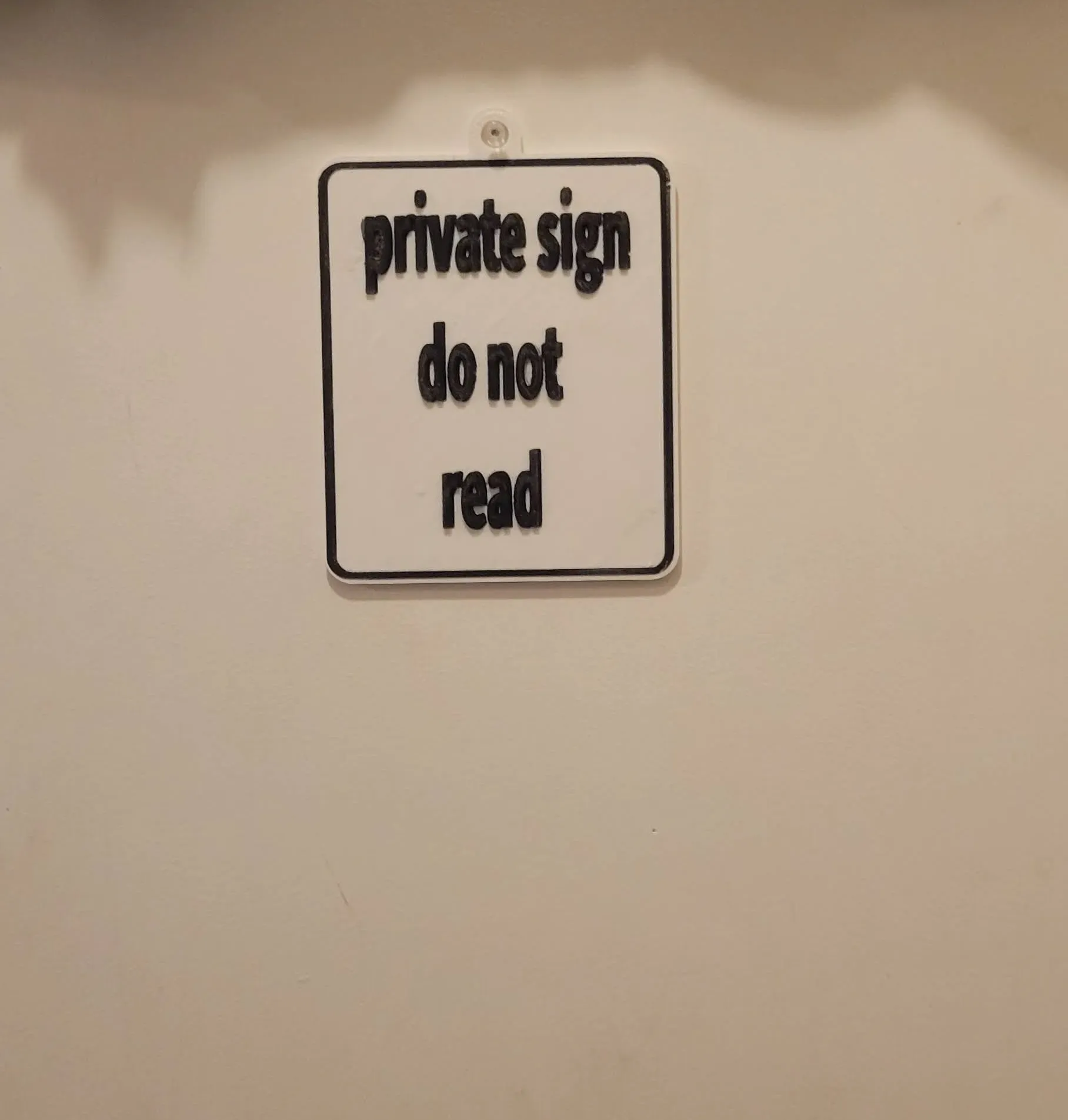 3D Printer Files | 3MF File | private sign do not read | Creality Cloud