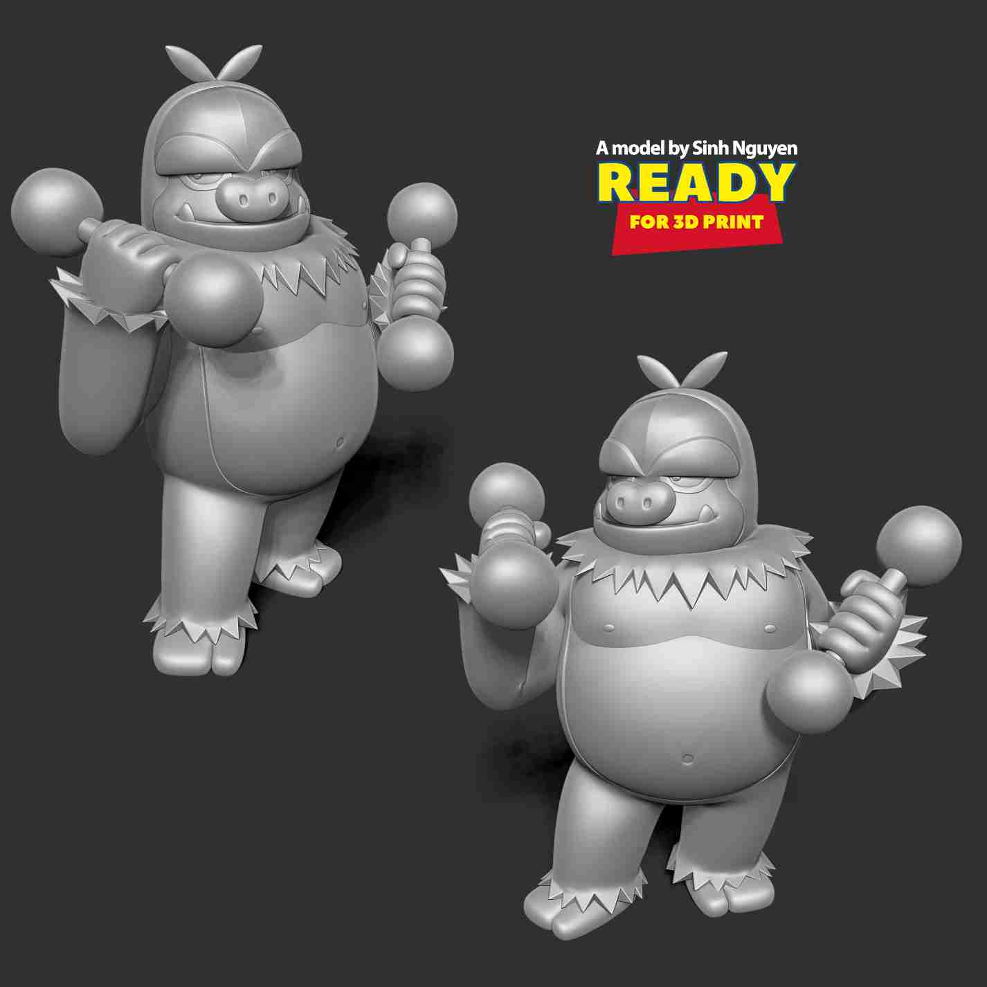 Slaking - Pokemon Fanart | 3D-Modelle herunterladen | Creality Cloud