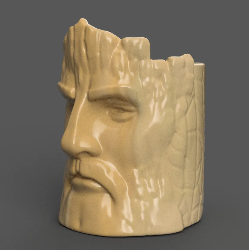 Home Decorations & Ornaments STL Descarga - Tree Face Planter – 3D STL ...