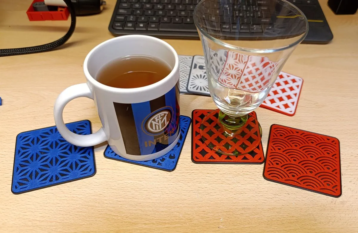 3D Printer Files | 3MF File | Coaster - Sottobicchiere | Creality Cloud