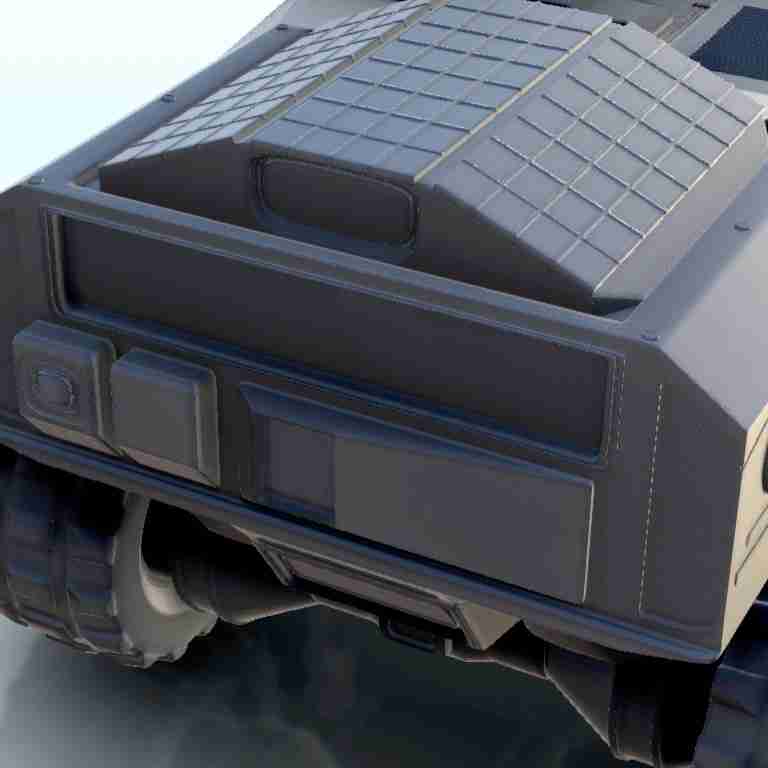 All-terrain SF vehicle on wheels 13 - sci-fi science fiction | 3D ...