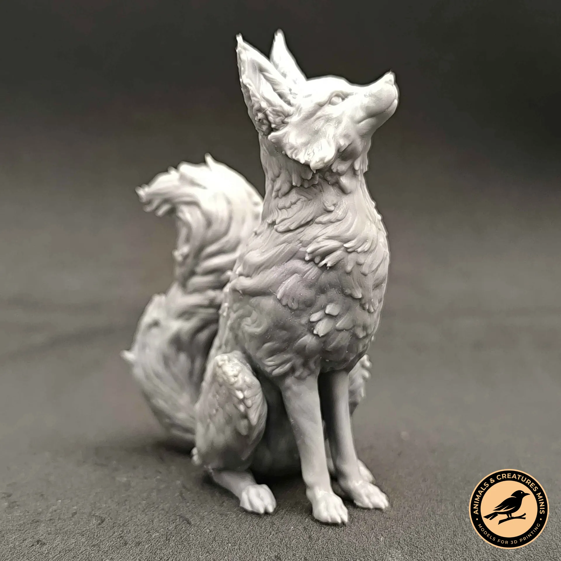 Characters & Creatures STL Download - Sitting foxby YellowDay