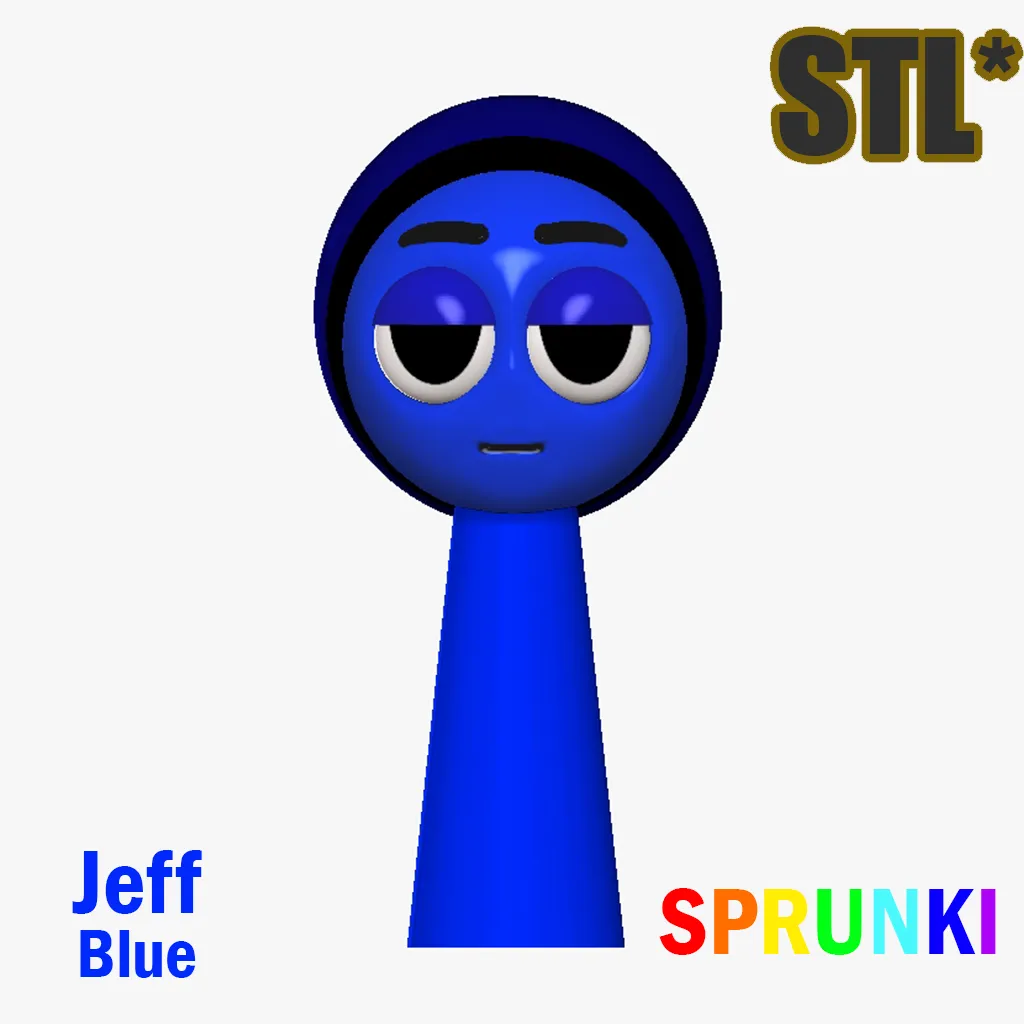 Characters & Creatures STL Download - Sprunki 3D Incredibox Jevin Jeff ...