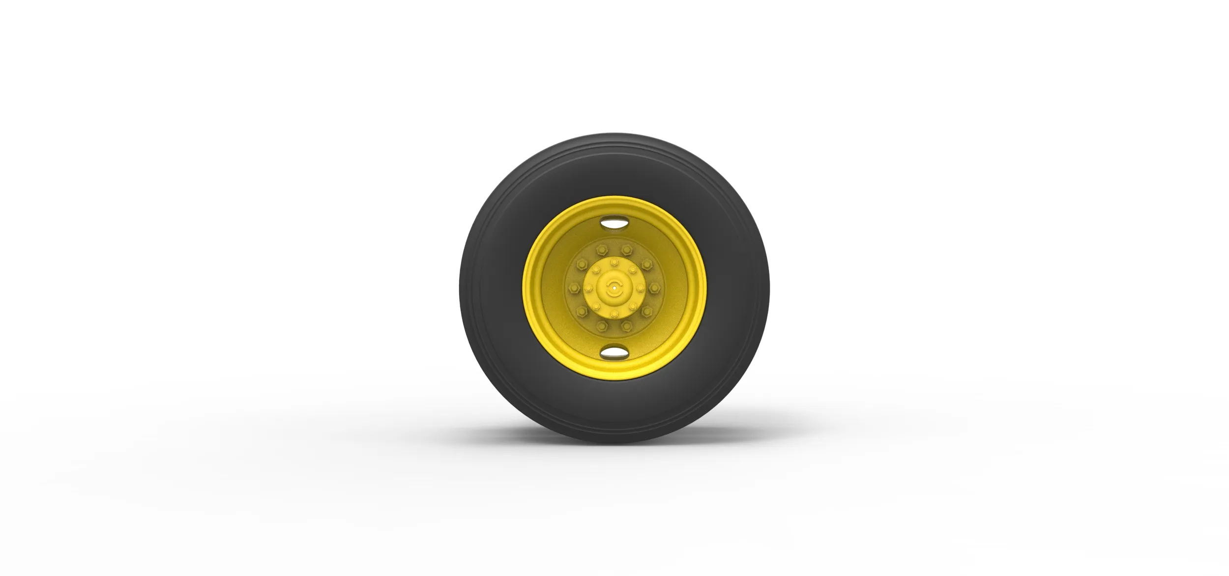 2 Hole rear double wheel of Vintage School bus Scale 1:25 | 3D models ...