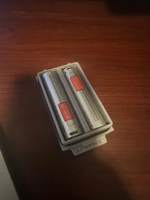 3D Printer Files | 3MF File | Yaesu FT-70 Battery Case for Protected 18650 Cells | Creality Cloud