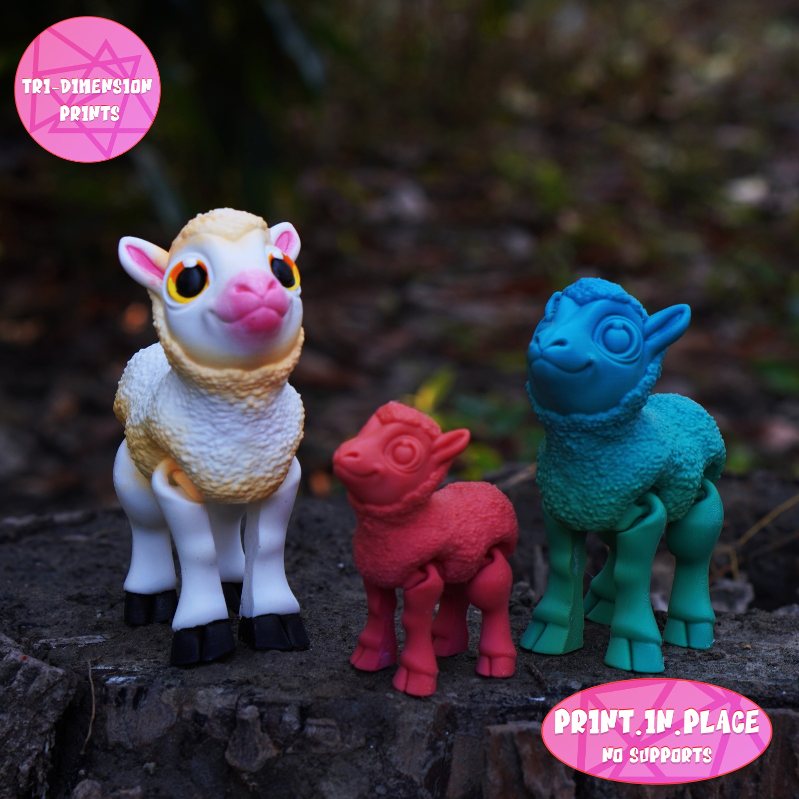 PRINT IN PLACE CUTE FLEXI LAMB | 3D models download | Creality Cloud