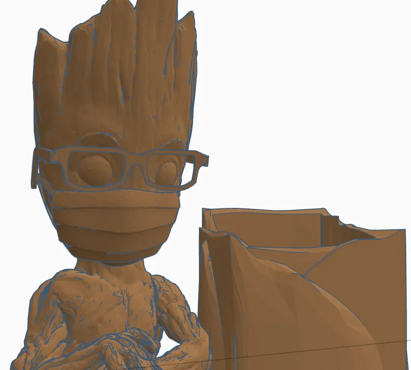 Board Games & Card Games STL Download - Groot nerd desk organiserby sebudex