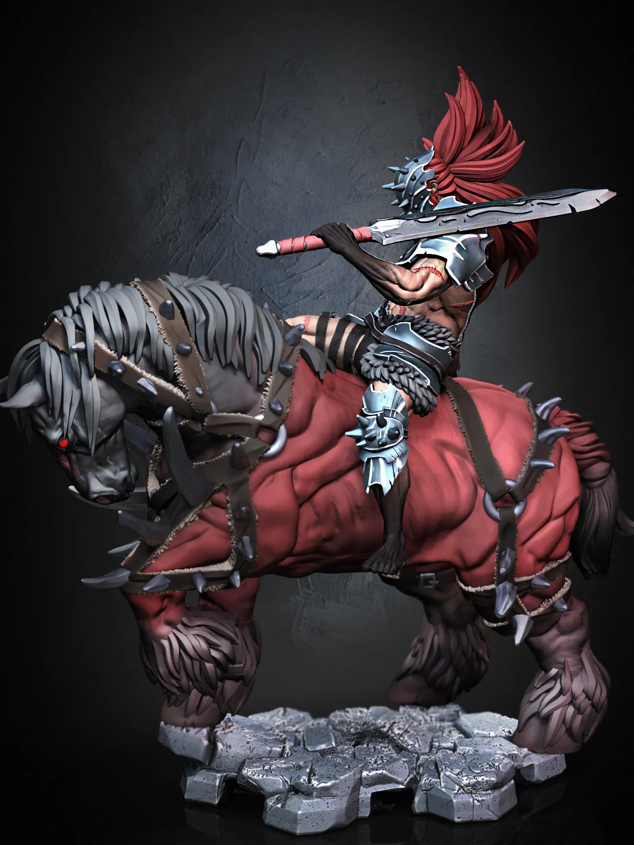 Characters & Creatures STL Download - War Rider ( Four Horsemen )by ...