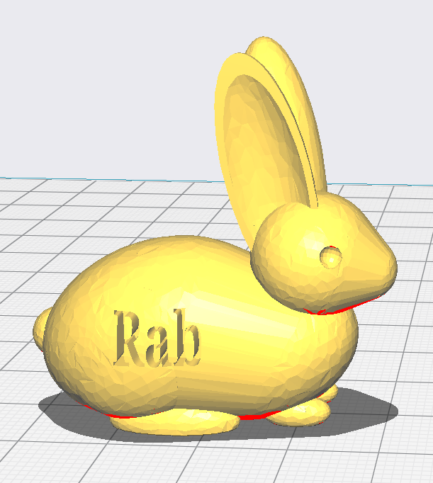 Rabbit model with name | 3D models download | Creality Cloud