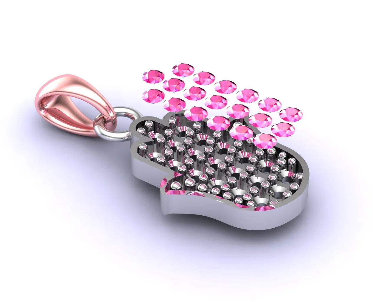 Jewelry & Accessories STL Download - Pendant Fatima's handby Jeweler Modeller