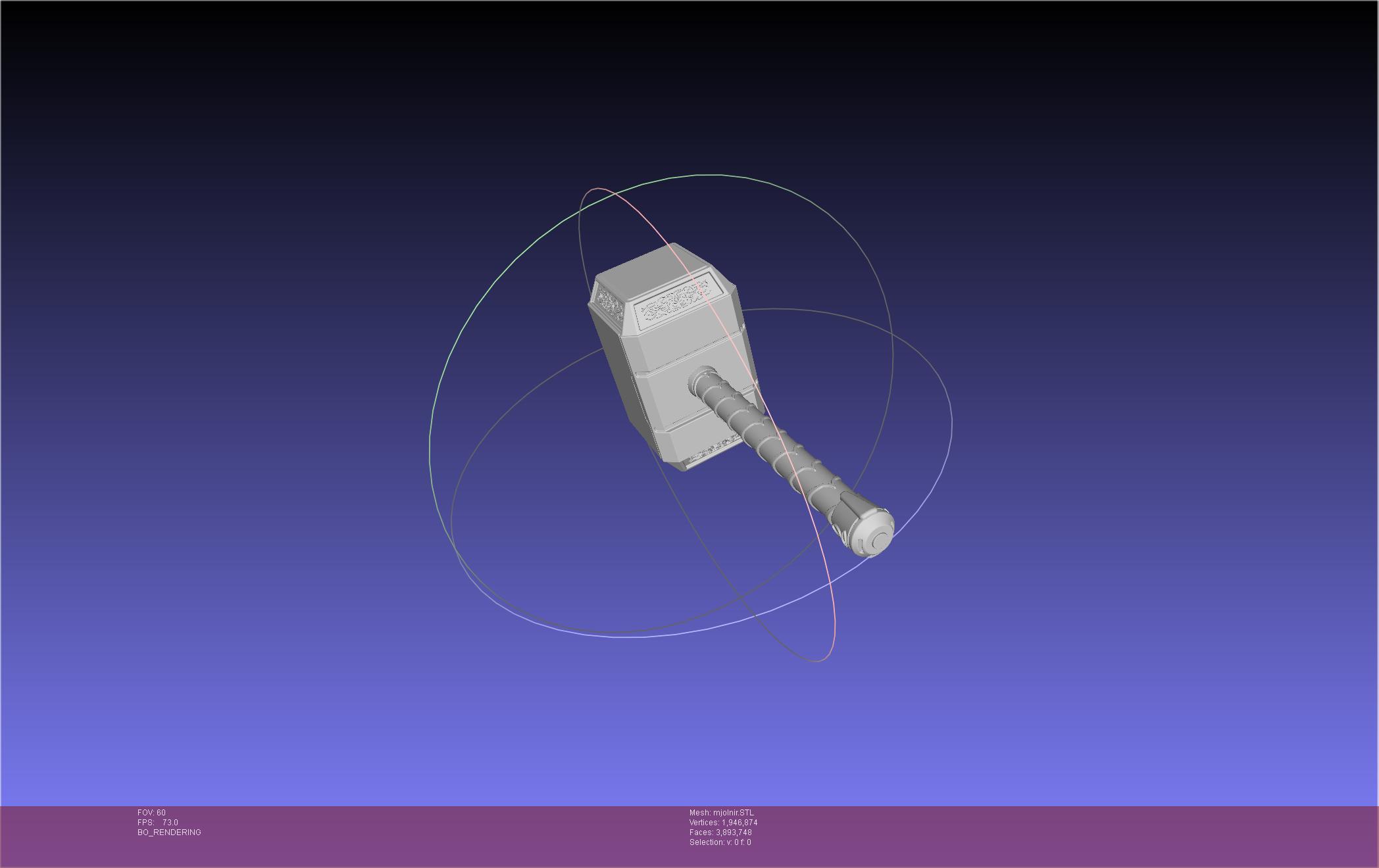 Thor Mjolnir Hammer Basic Printable Model | 3D models download | Creality Cloud