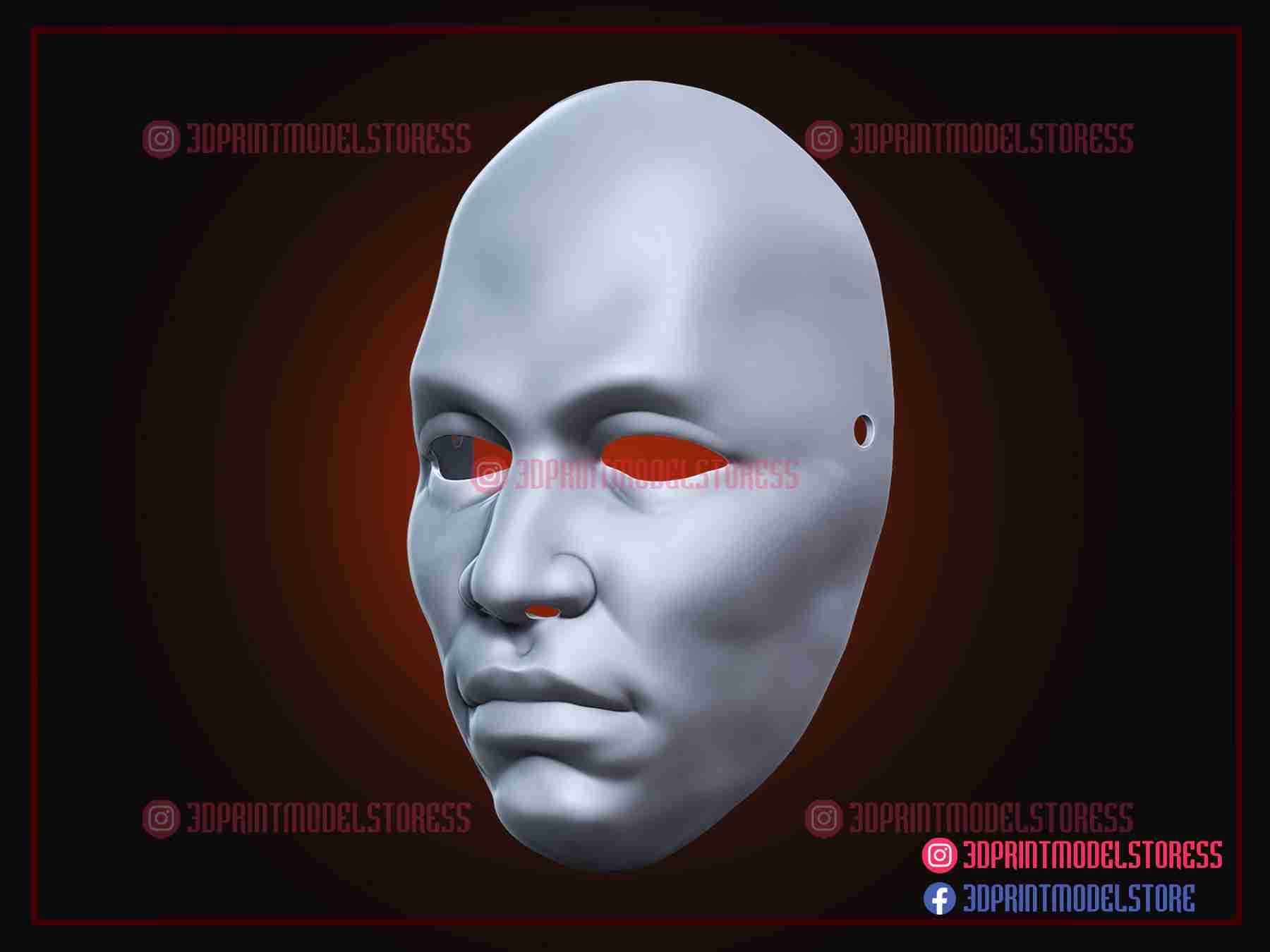 Netflix Hellbound Mask Cosplay - Halloween Costume | 3D models download ...