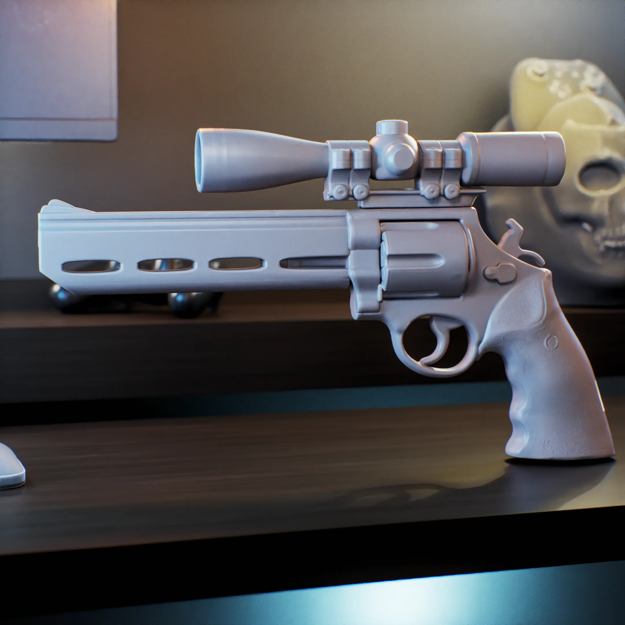 Other STL Descarga - Magnum 44 with scope - Kellogg’s pistol - Fallout ...