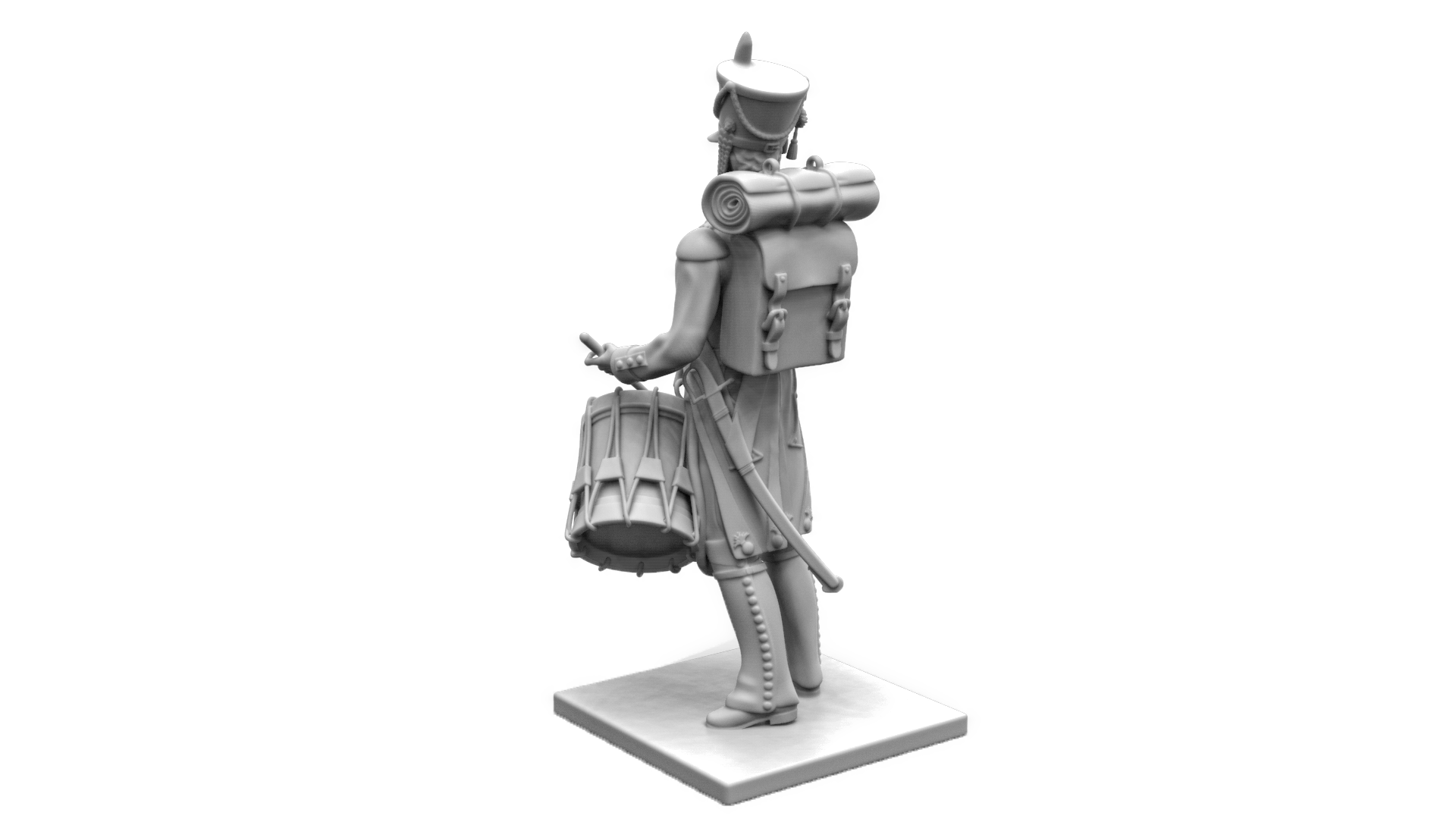 French Artillery Drummer 1809 | 3D models download | Creality Cloud