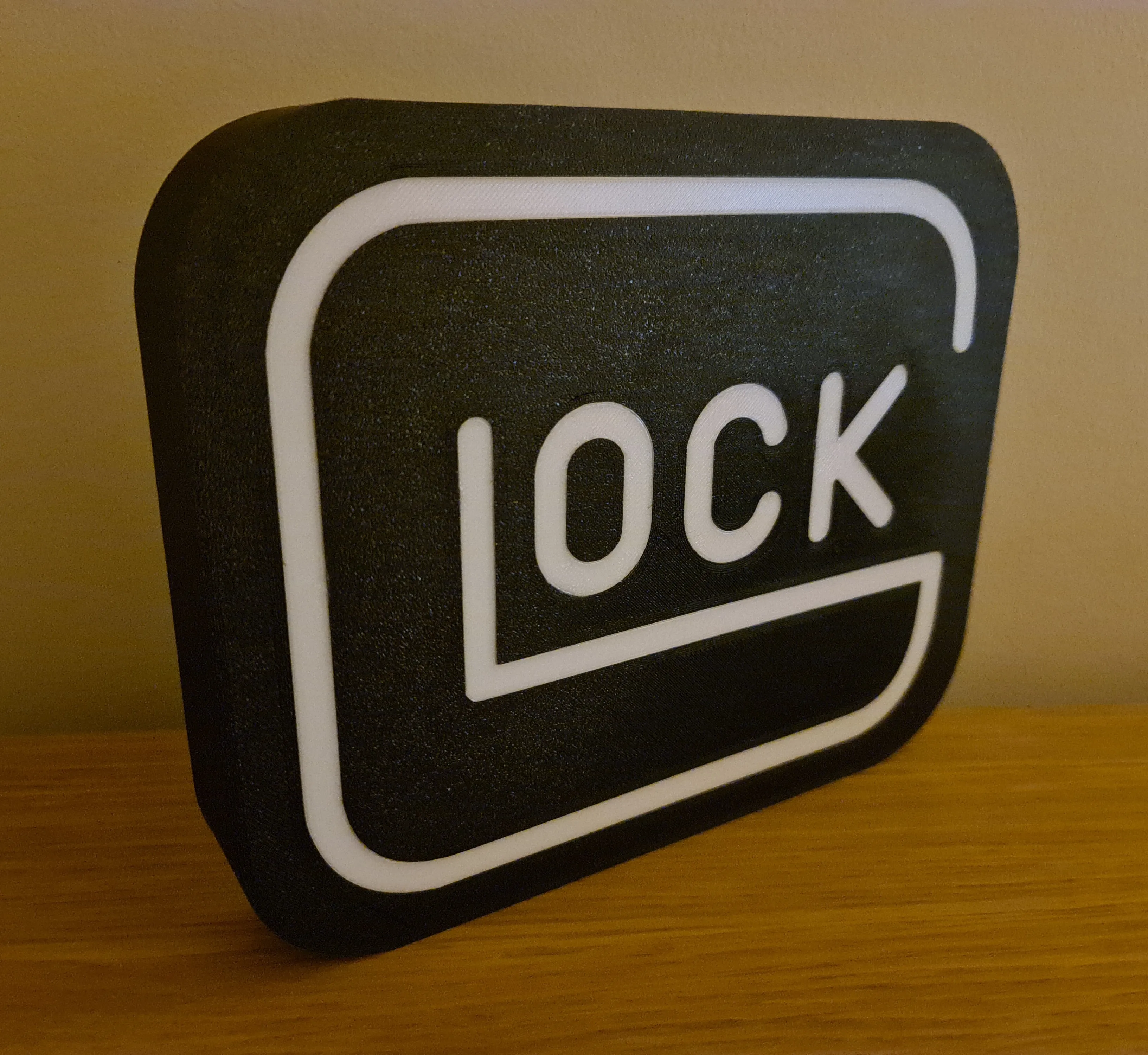 Glock Lightbox Sign Wall Desk Mounted 17 17L 19 22 26 43 9mm | 3D ...