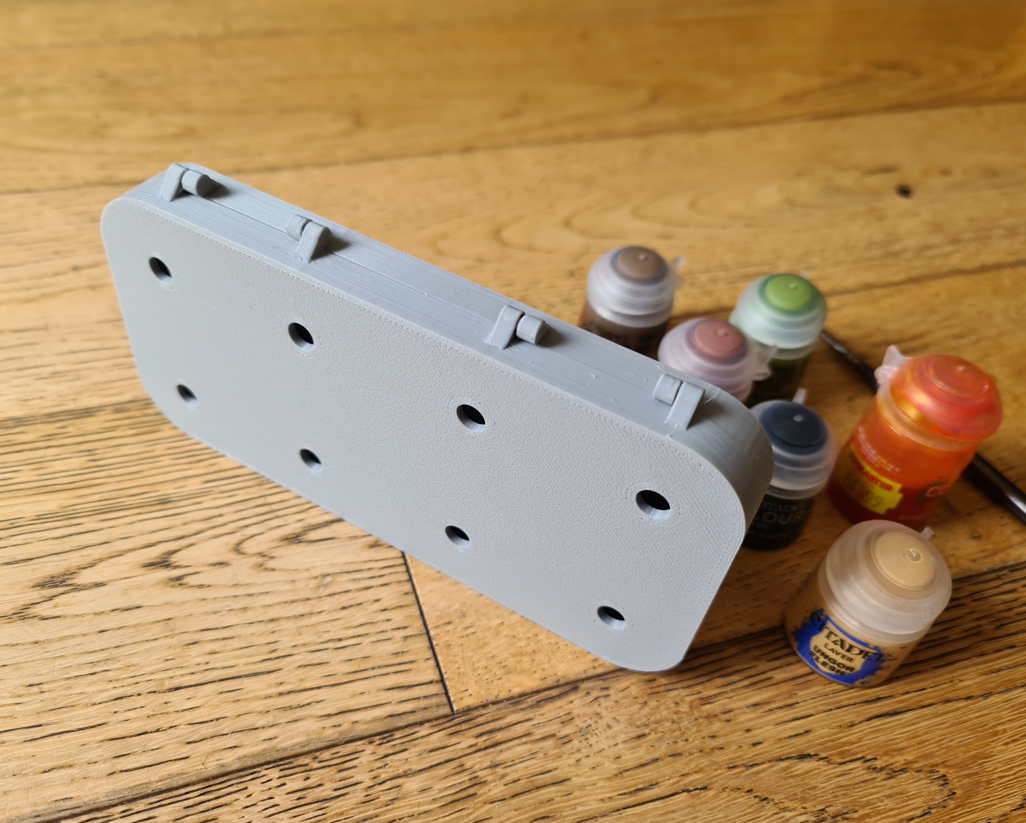 Print in Place Folding Citadel Paint Pot Holder and Mixer | 3D models ...