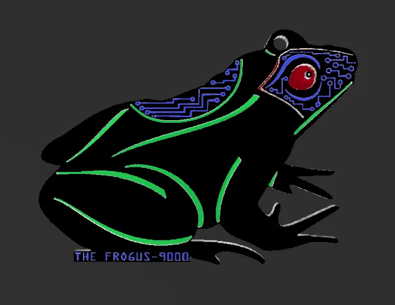 cyber frog keychain | 3D models download | Creality Cloud