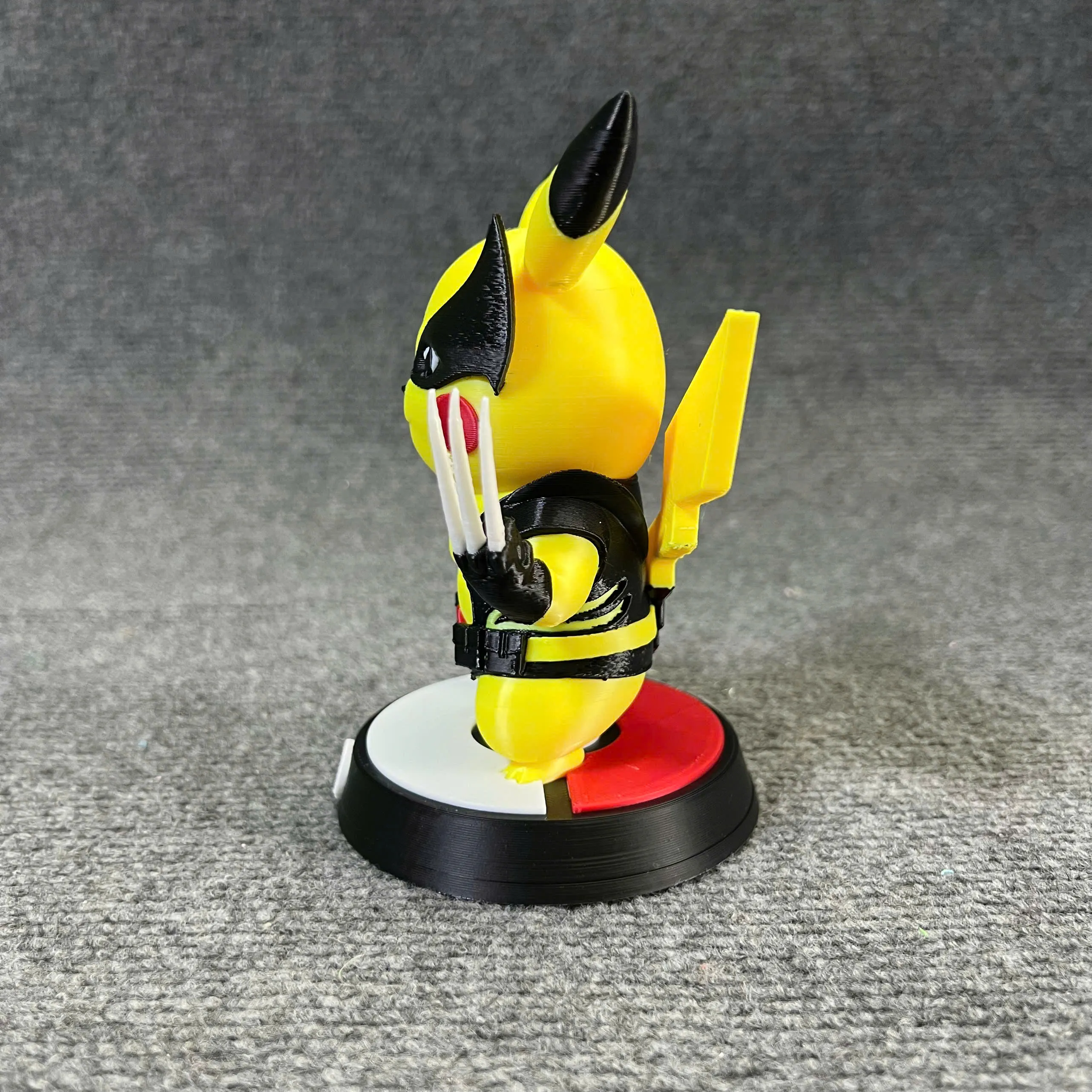 Pikachu Wolverine - STL & 3mf Multicolor | 3D models download ...