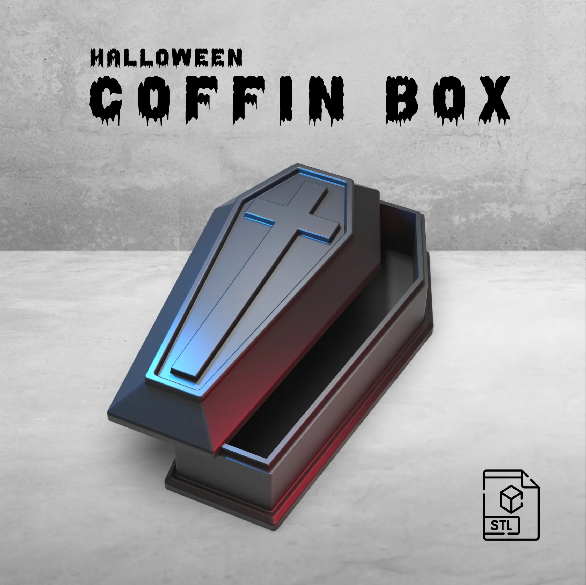 3D Printer Files | 3MF File | Coffin Box, Halloween Decoration, Coffin ...