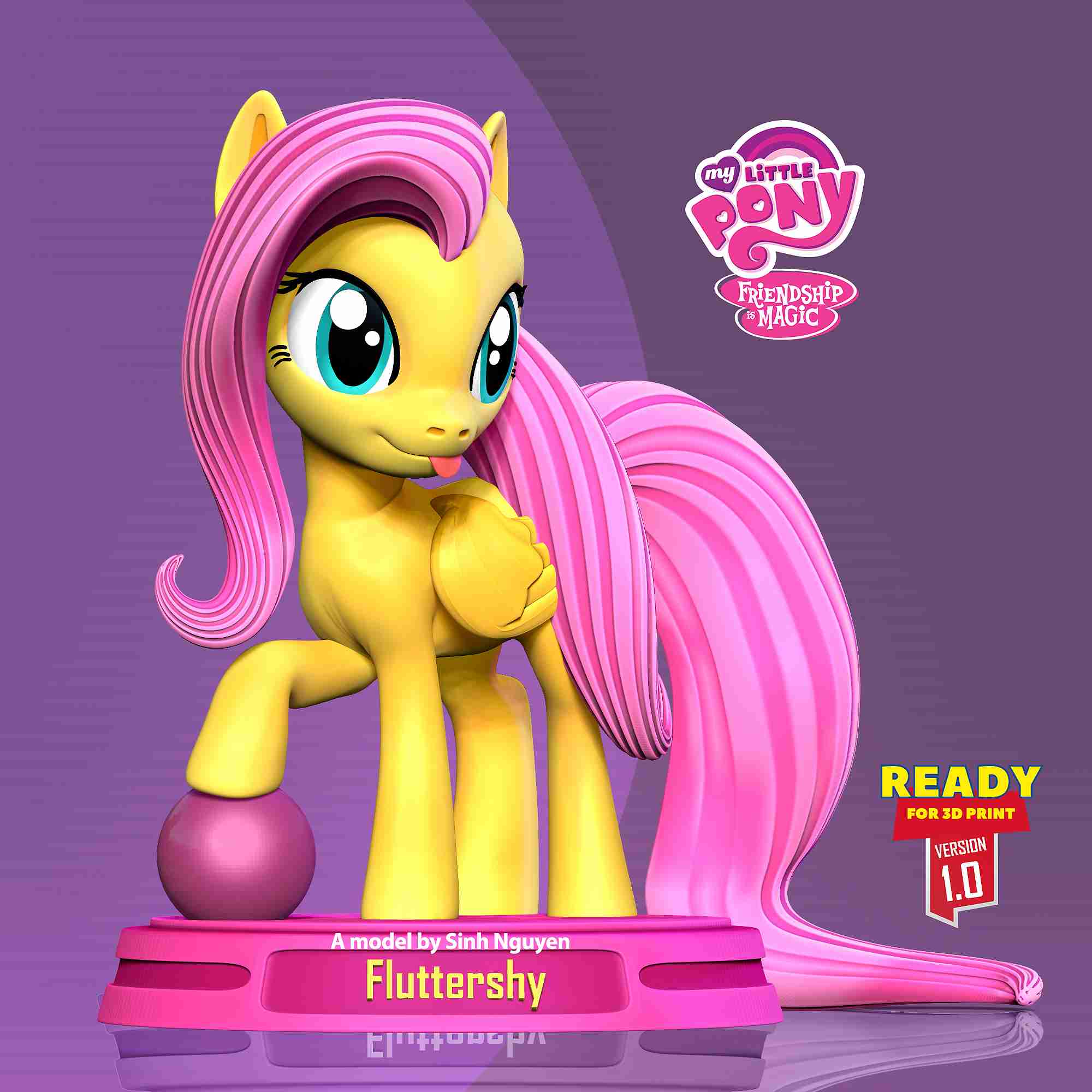 Fluttershy - Little Pony | 3D models download | Creality Cloud
