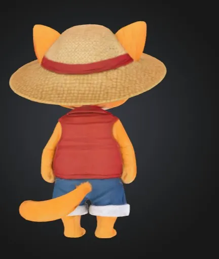 Free Sculptures & Artworks STL Download - Cat Luffyby TMG252