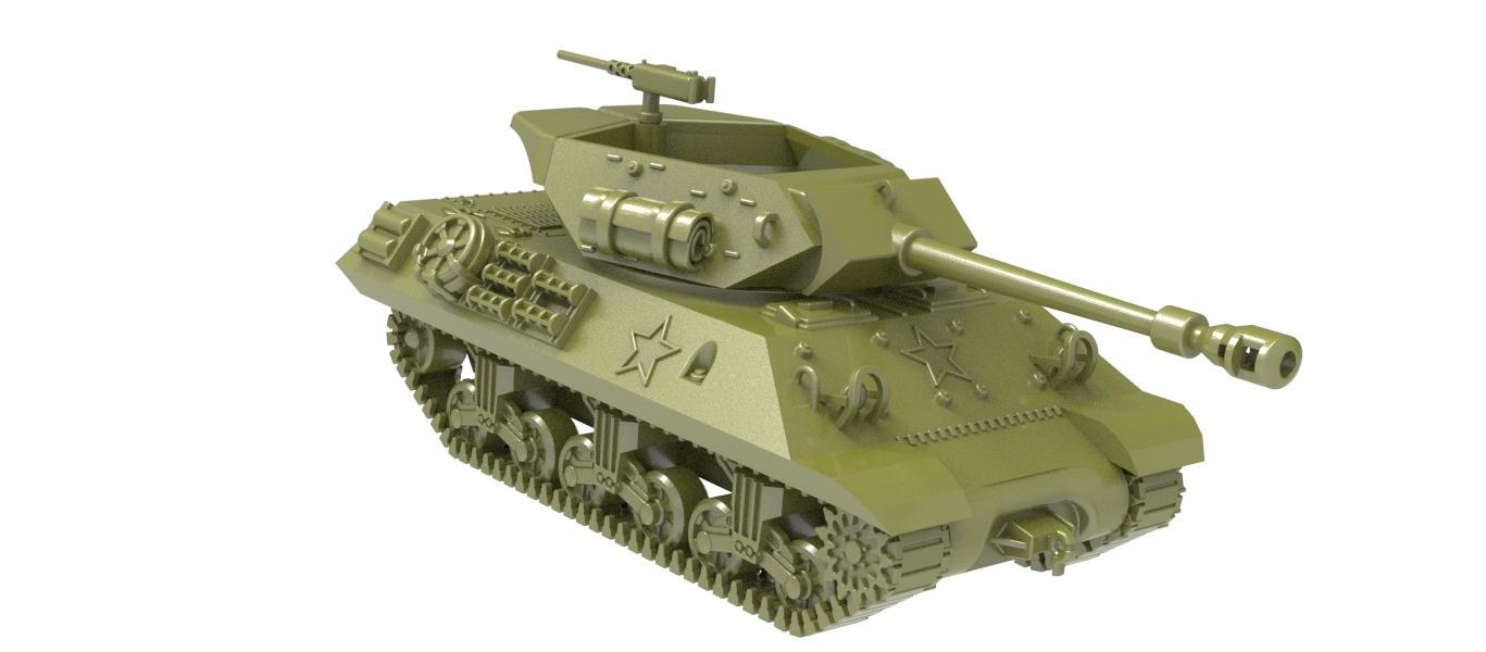 Archer, Self Propelled 17 Pdr Anti-tank gun (UK, WW2) | 3D models ...